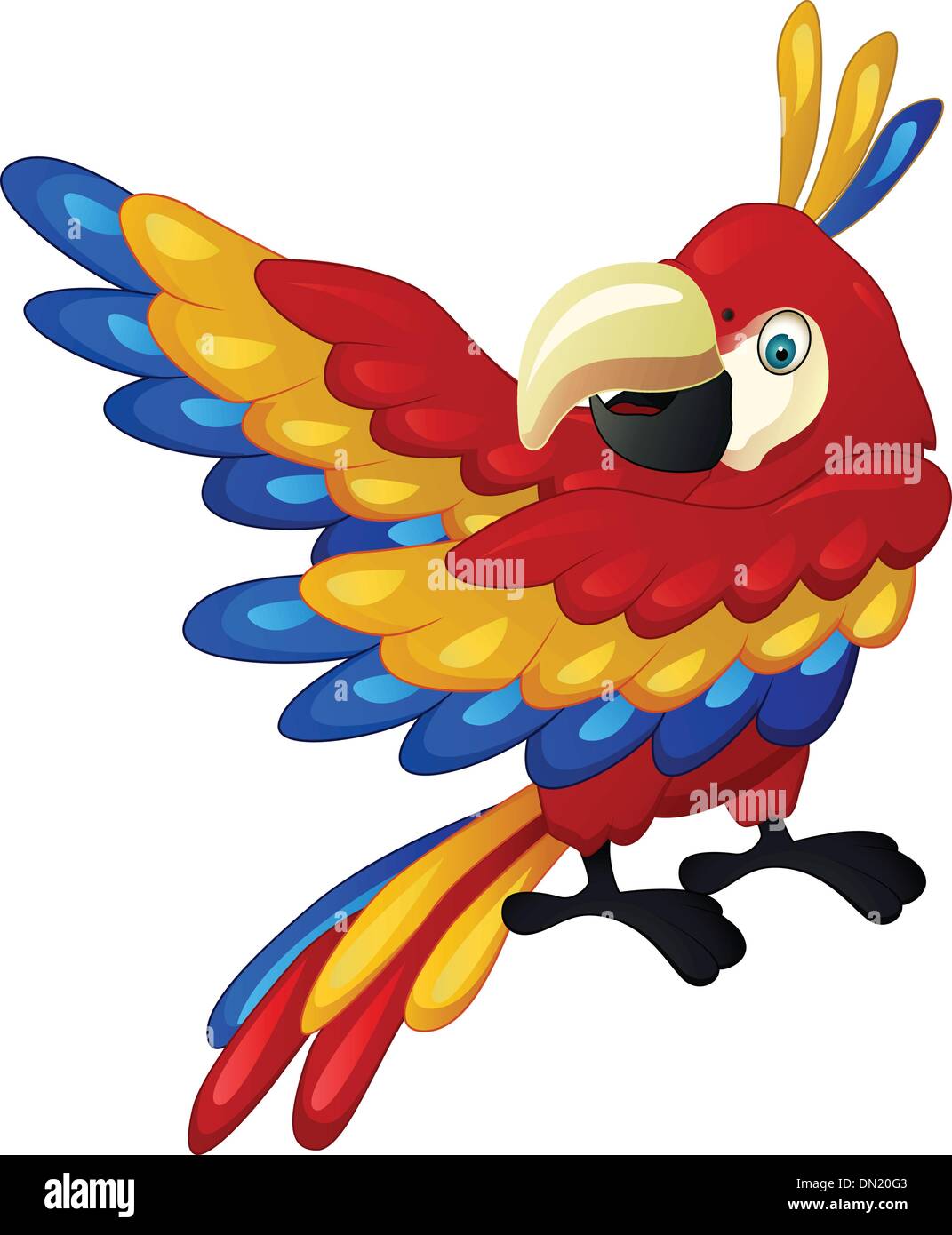Parrot cartoon hi-res stock photography and images - Alamy
