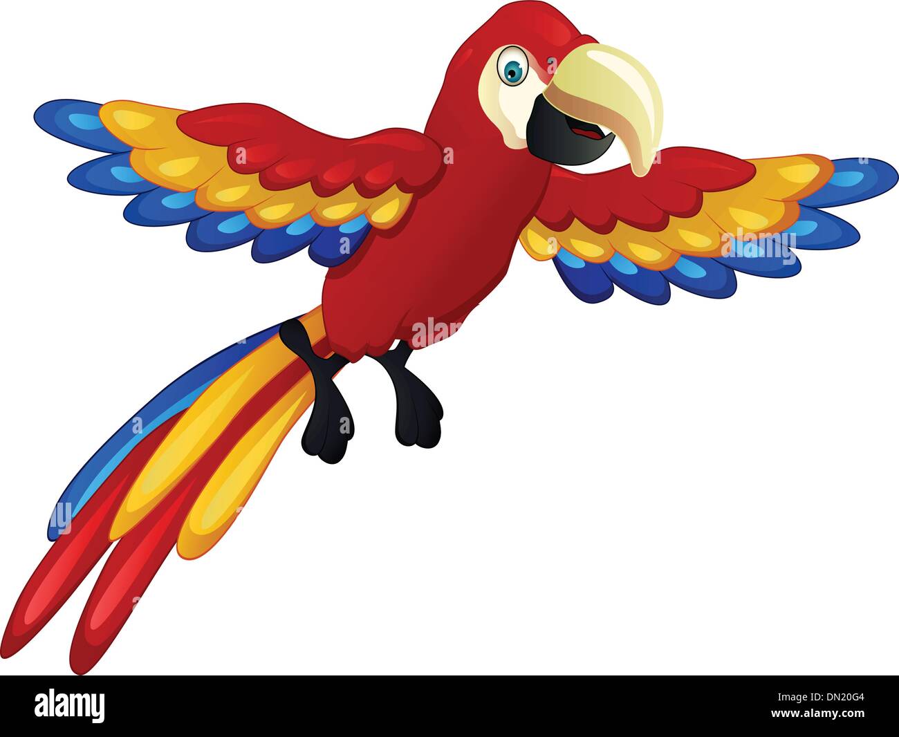 cute parrot cartoon Stock Vector Image & Art - Alamy
