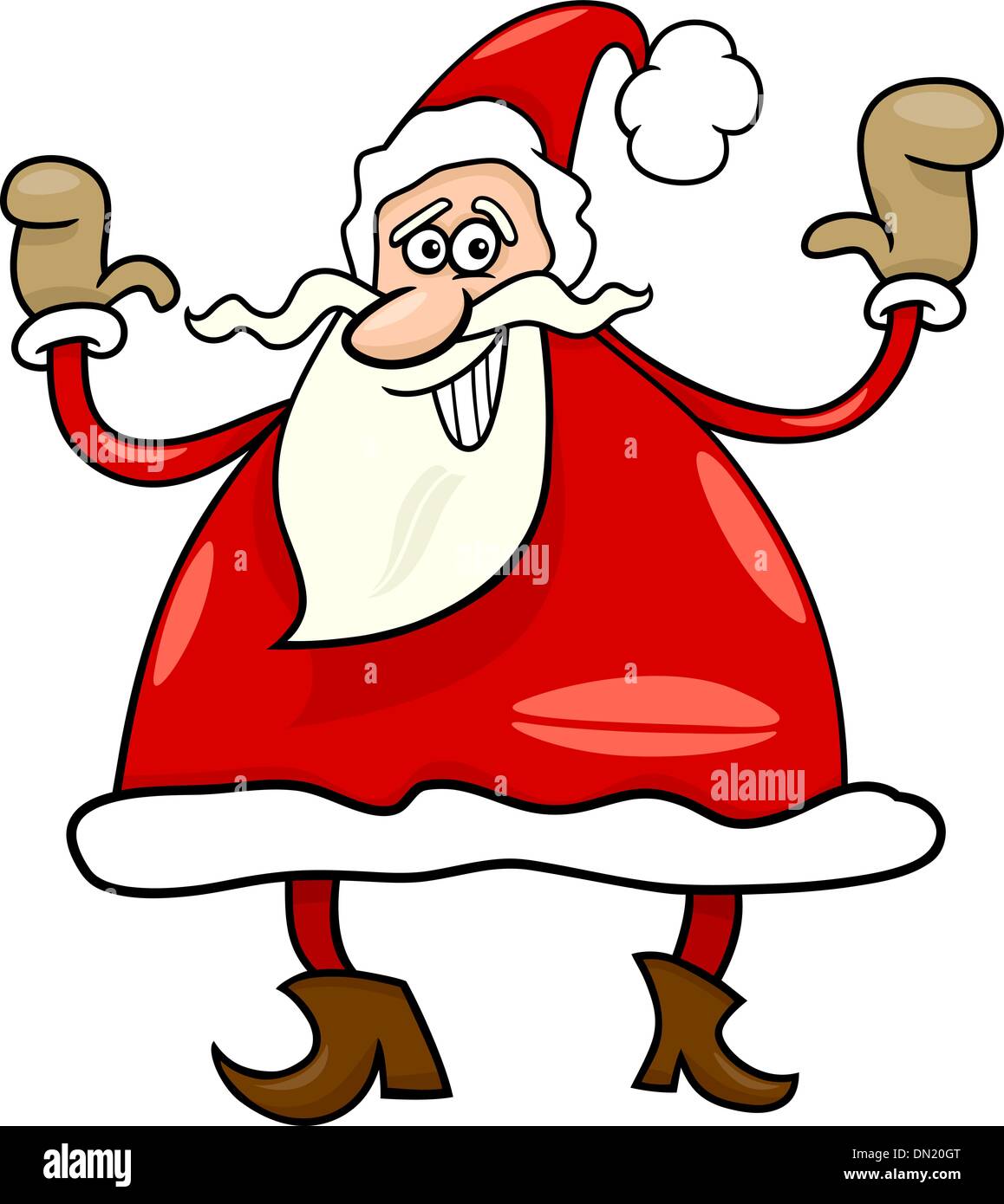 santa claus christmas cartoon illustration Stock Vector Image & Art - Alamy