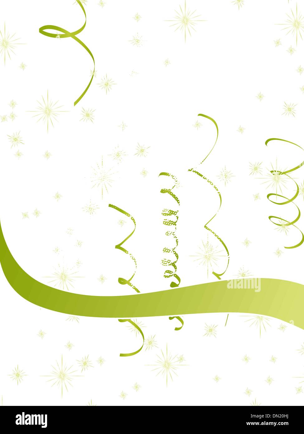 Green tree branches snowflakes Stock Vector Images - Alamy