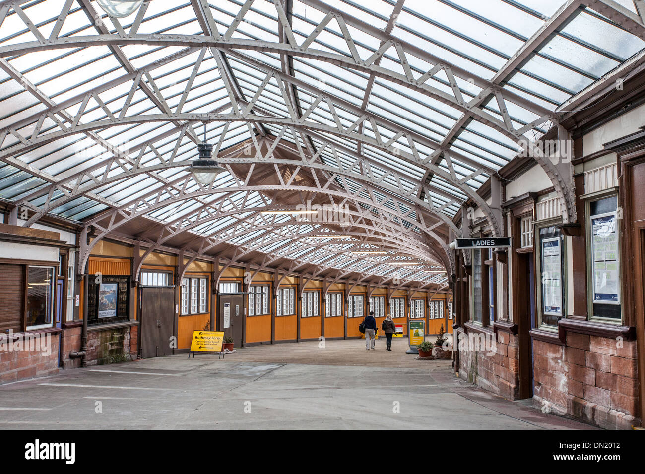 Wemyss Bay Rail Station, Concourse to ferry terminal, Inverclyde ...