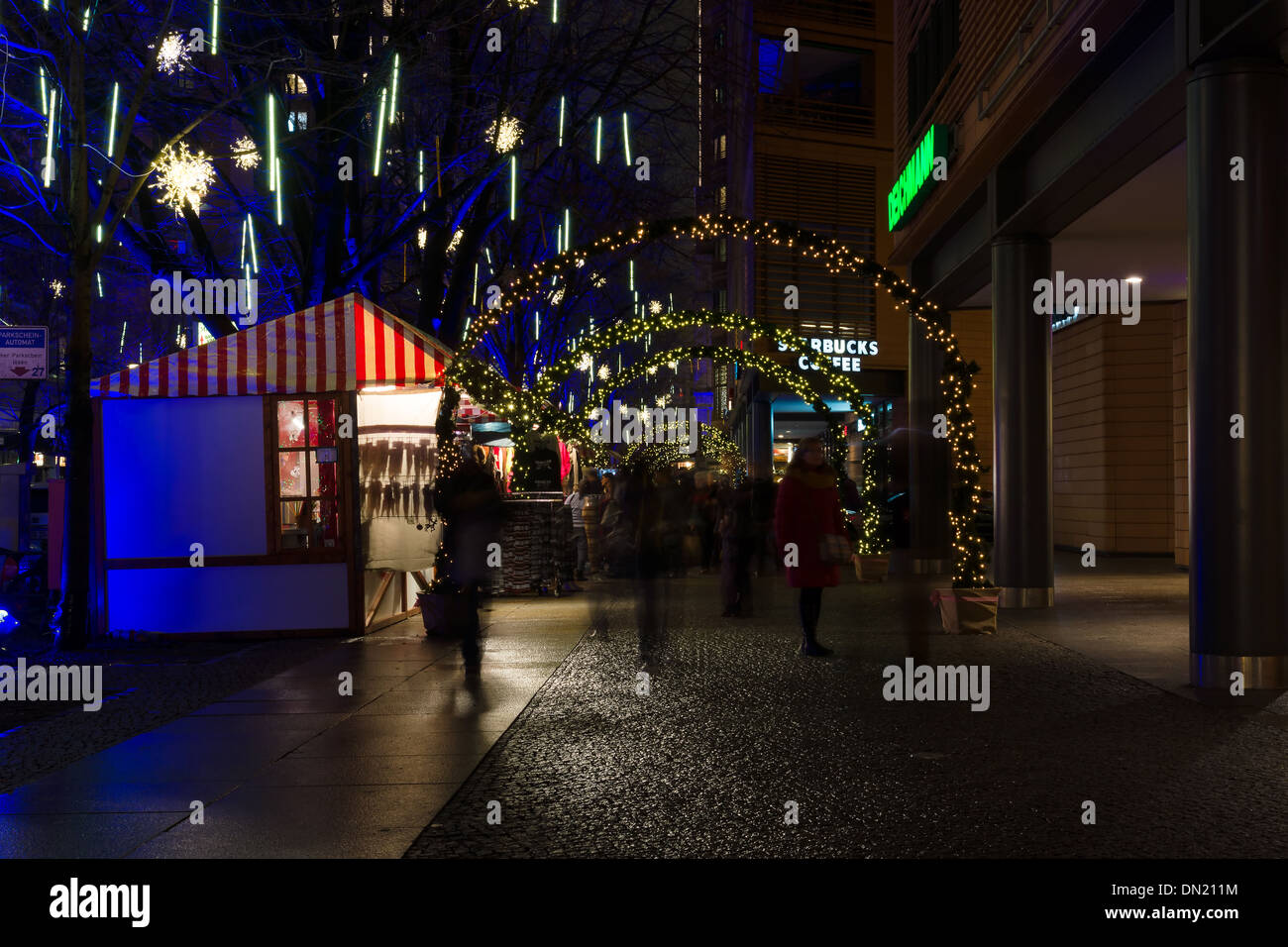 Christmas Market at Potsdamer Platz Stock Photo - Alamy