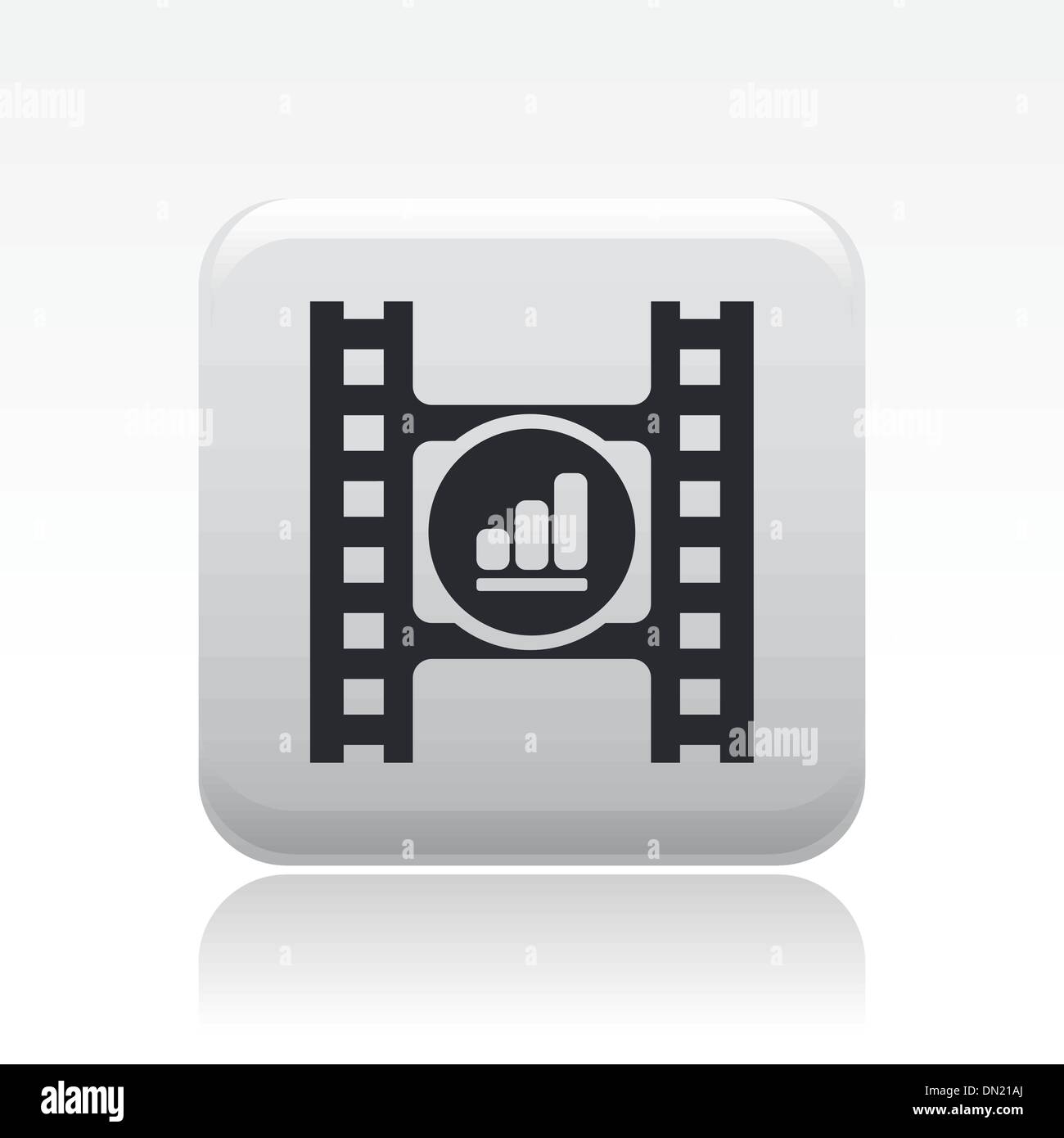 Vector illustration of single video player icon Stock Vector Image ...