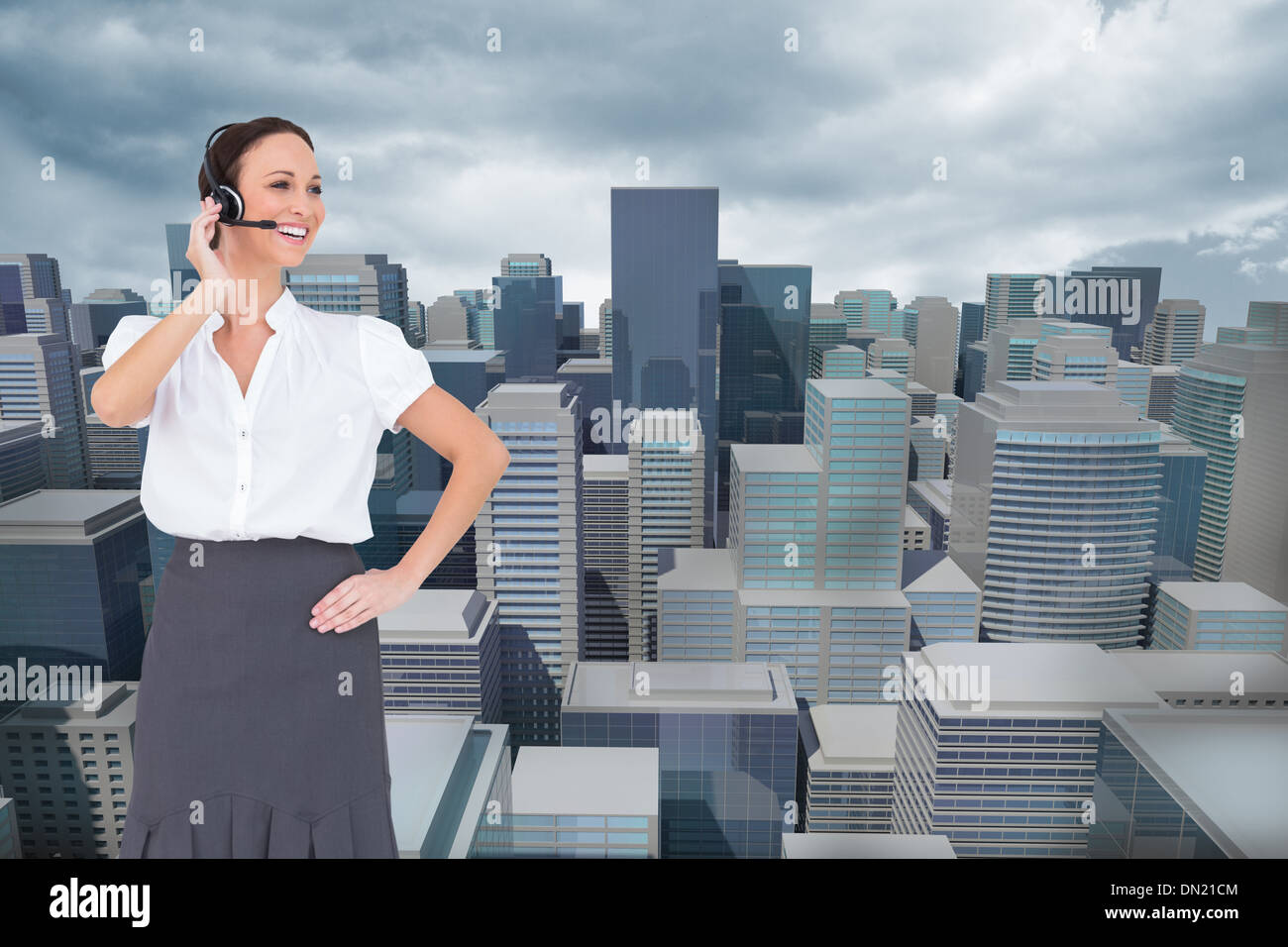 Call center city computer hi-res stock photography and images - Alamy