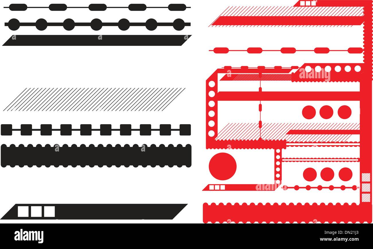 Set backgrounds circle elements Stock Vector Images - Alamy