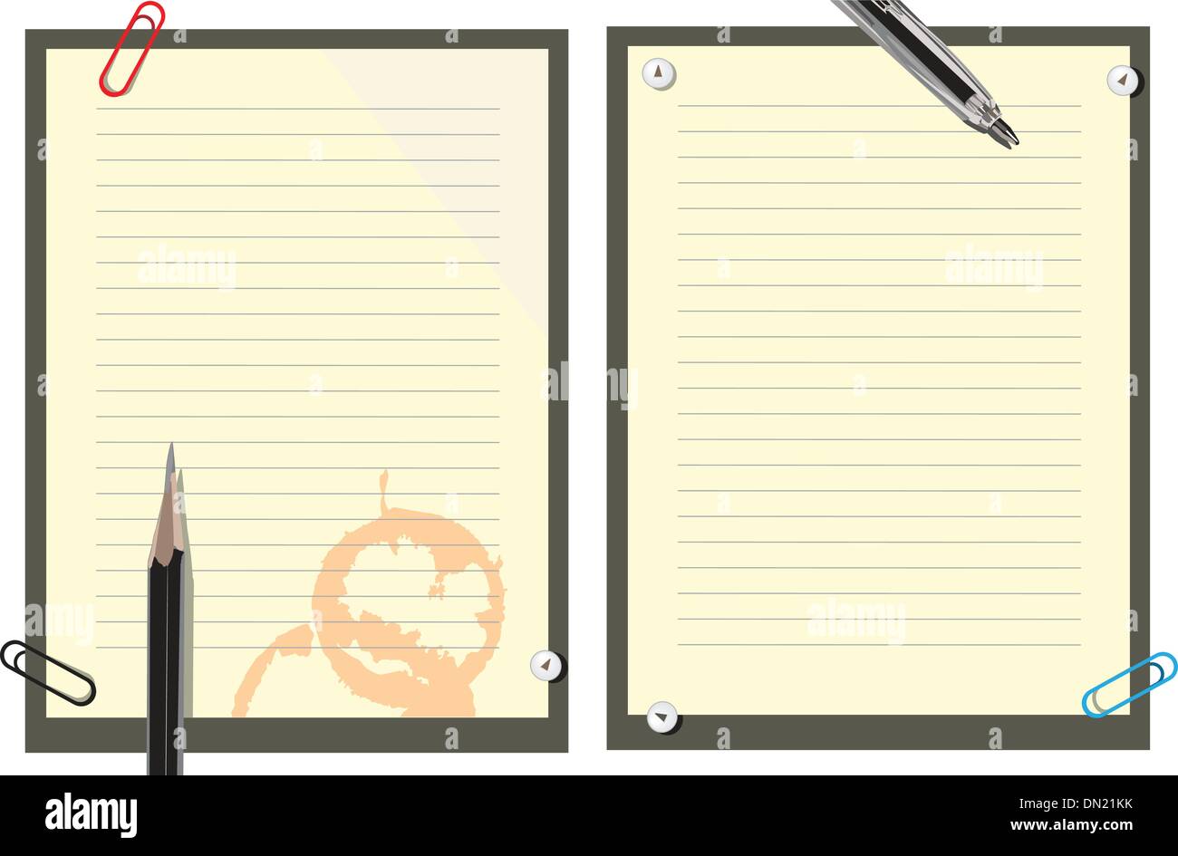 Paper process Stock Vector Images - Alamy