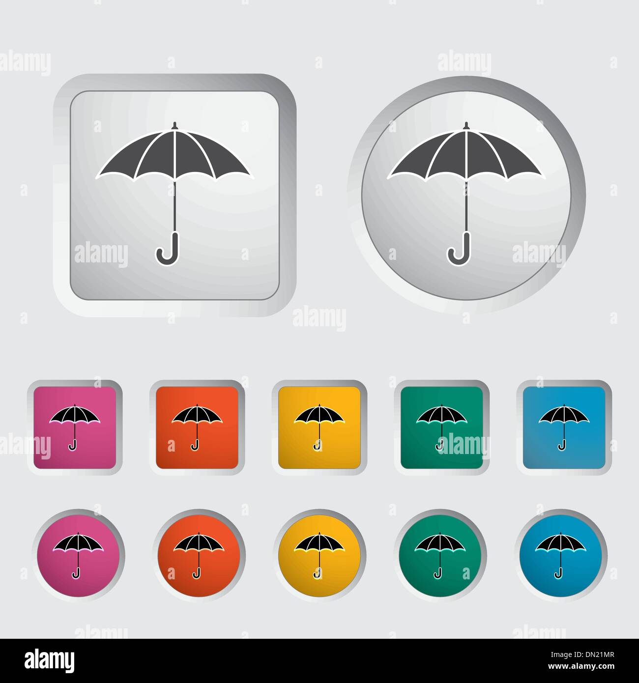 Umbrella icon hi-res stock photography and images - Alamy