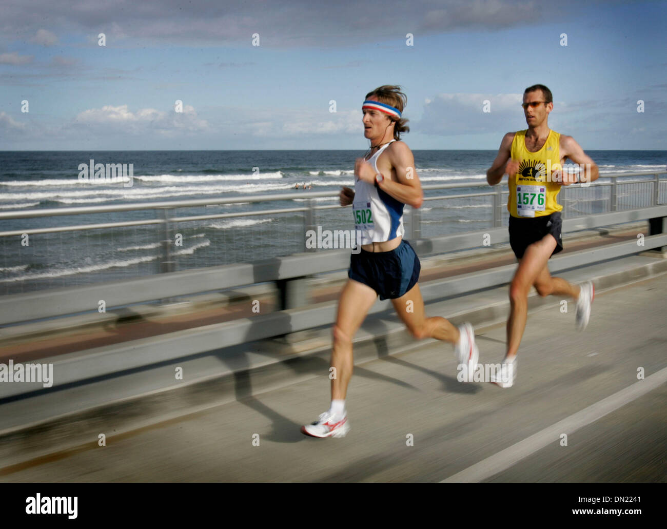 Apr 23, 2006; Del Mar, CA, USA; DAVID KLOZ, left, of Oceanside leads ...