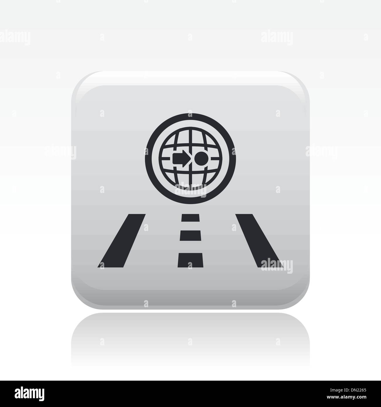 Vector illustration of single navigate icon Stock Vector Image & Art ...