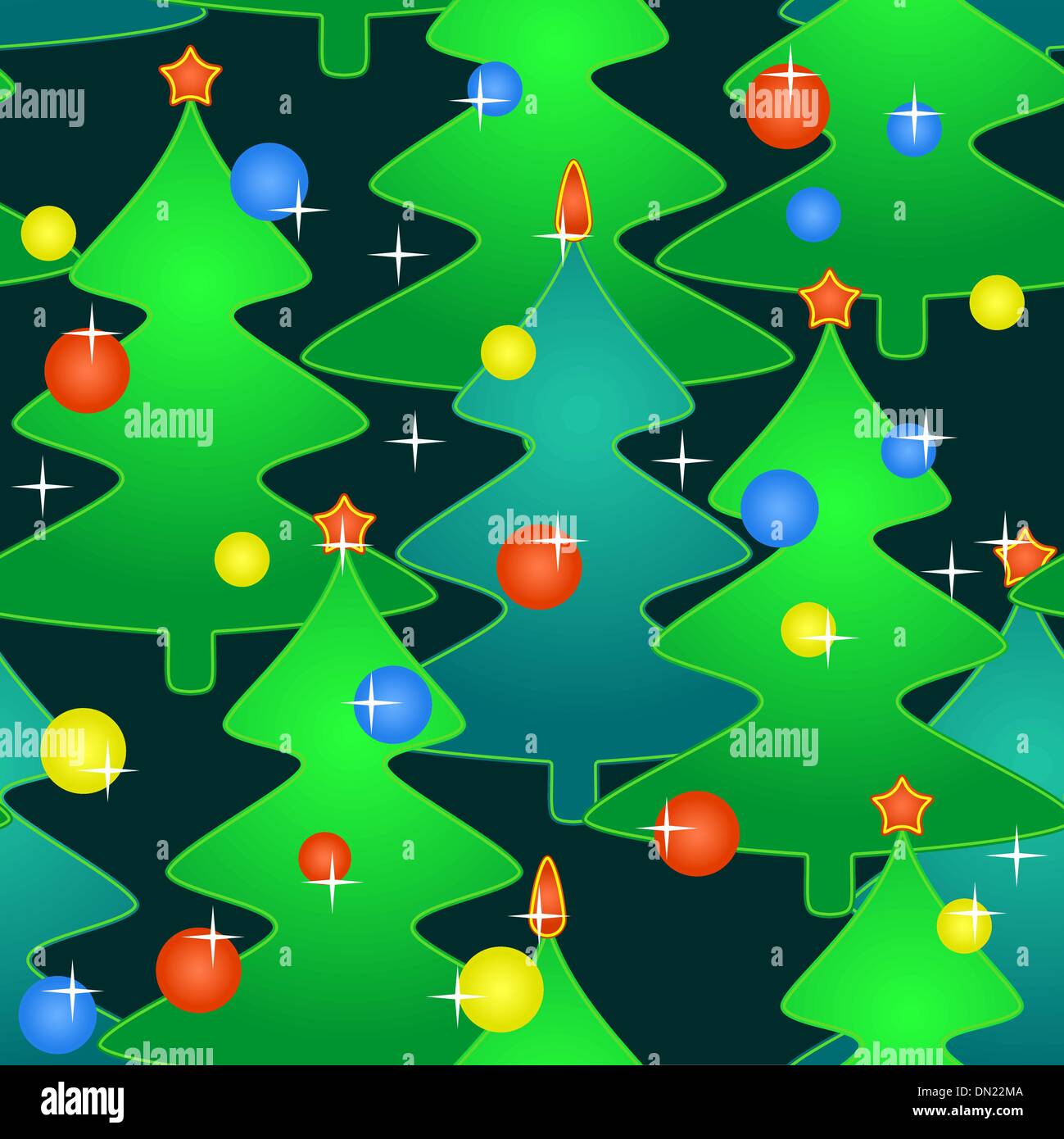 Seamless background trees Stock Vector Images - Alamy