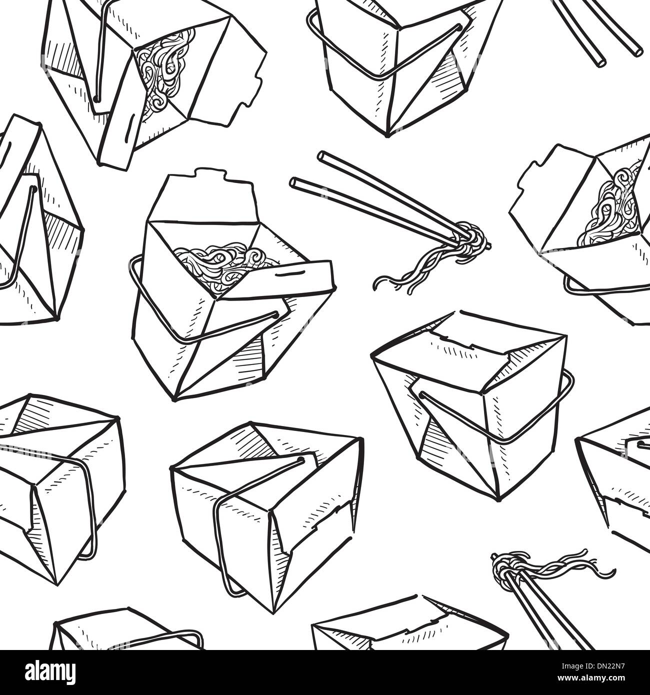 Seamless Chinese food vector background Stock Vector Image & Art - Alamy