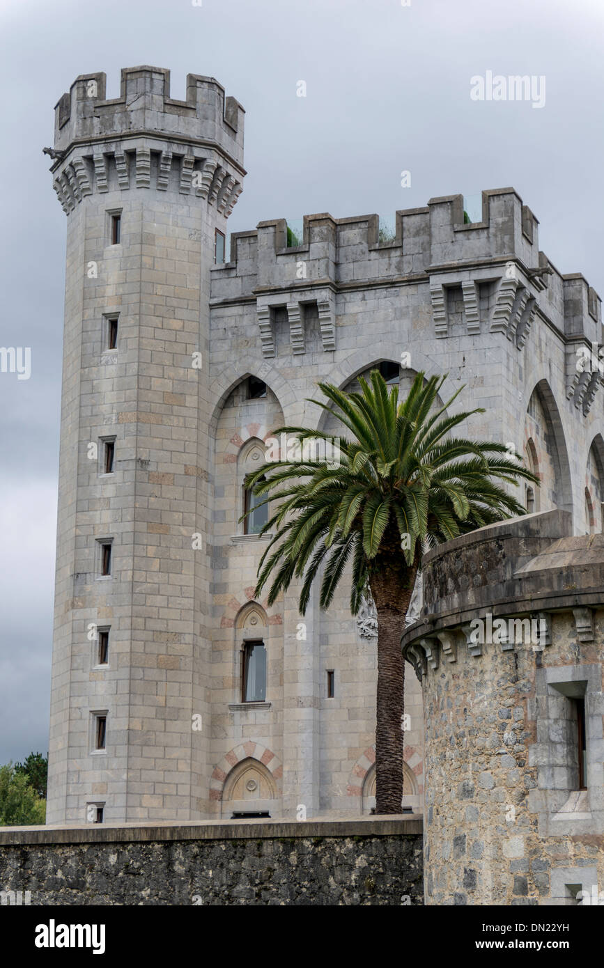 Arteaga Palace at Urdaibai Biosphere reserve, Biscay, Basque Country ...
