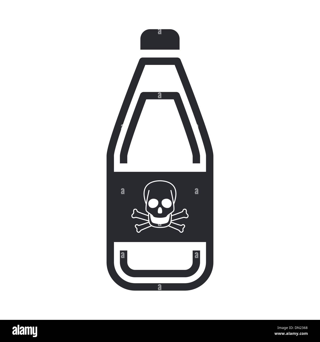 Vector illustration of isolated danger bottle icon Stock Vector Image ...