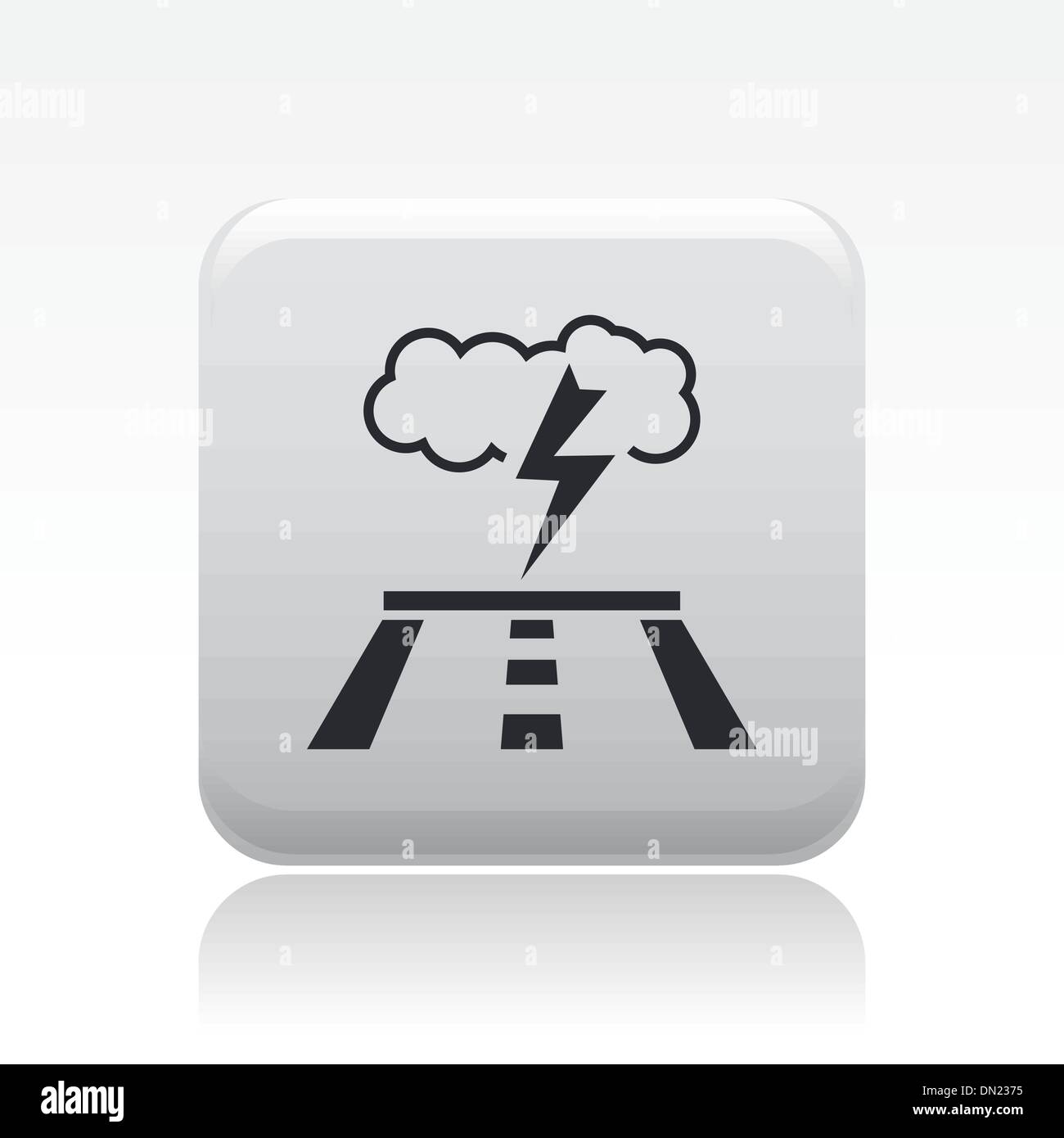 Vector illustration of single road forecast icon Stock Vector Image ...