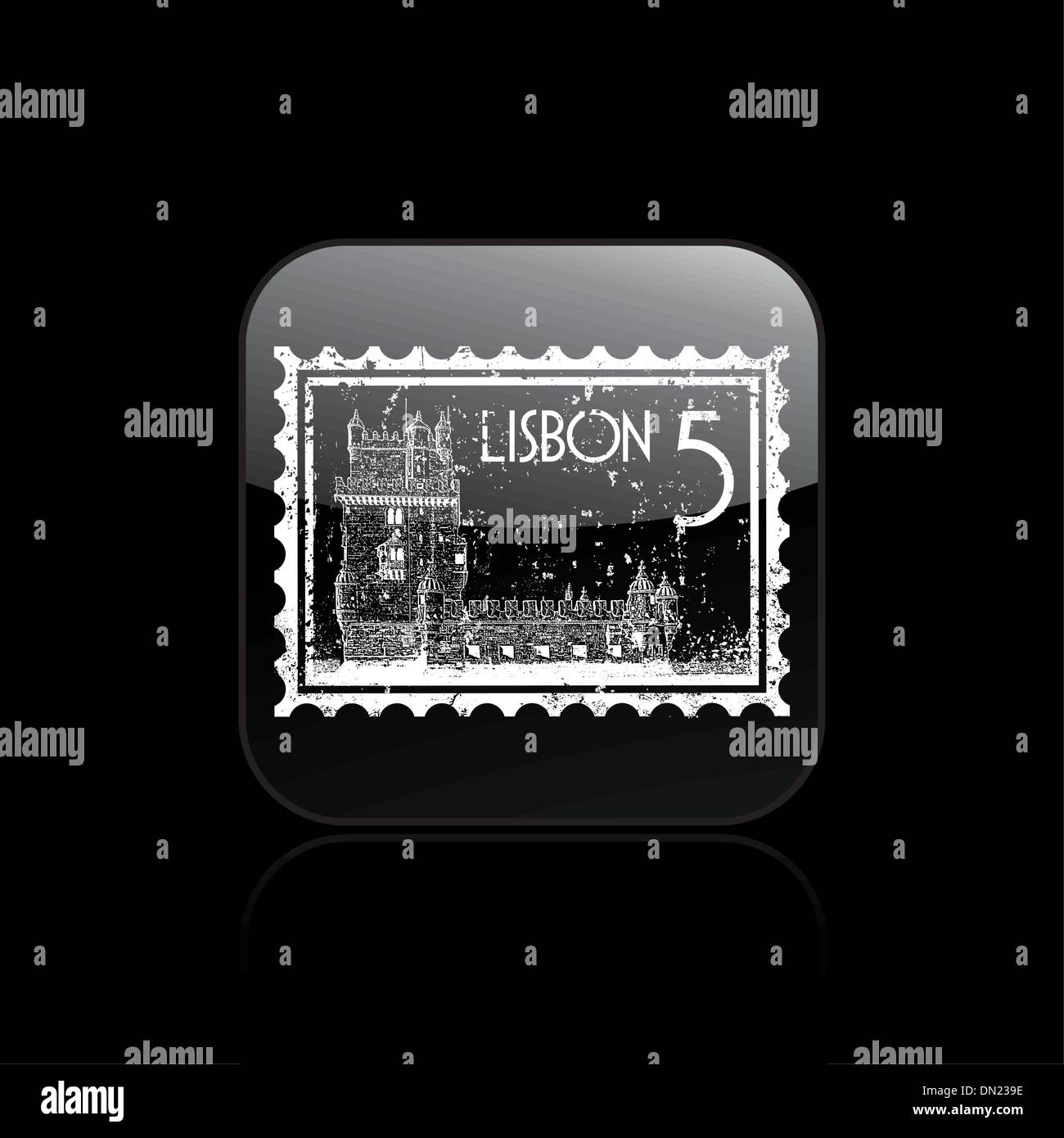 Vector illustration of single Lisbon icon Stock Vector Image & Art - Alamy