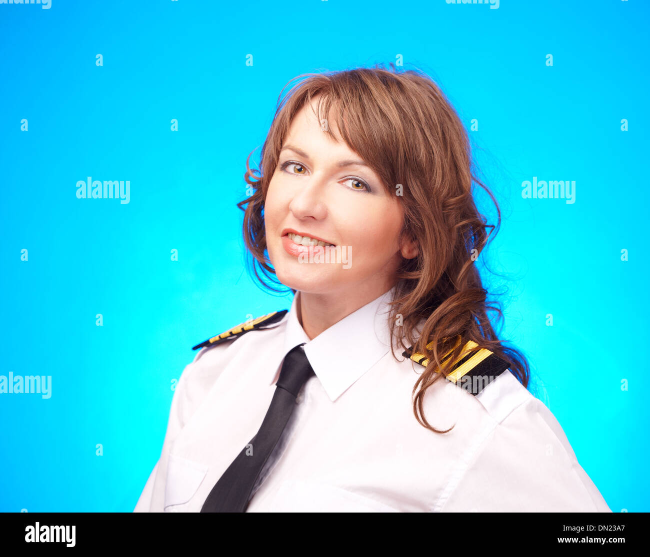 Female airline pilot isolated hi-res stock photography and images - Alamy