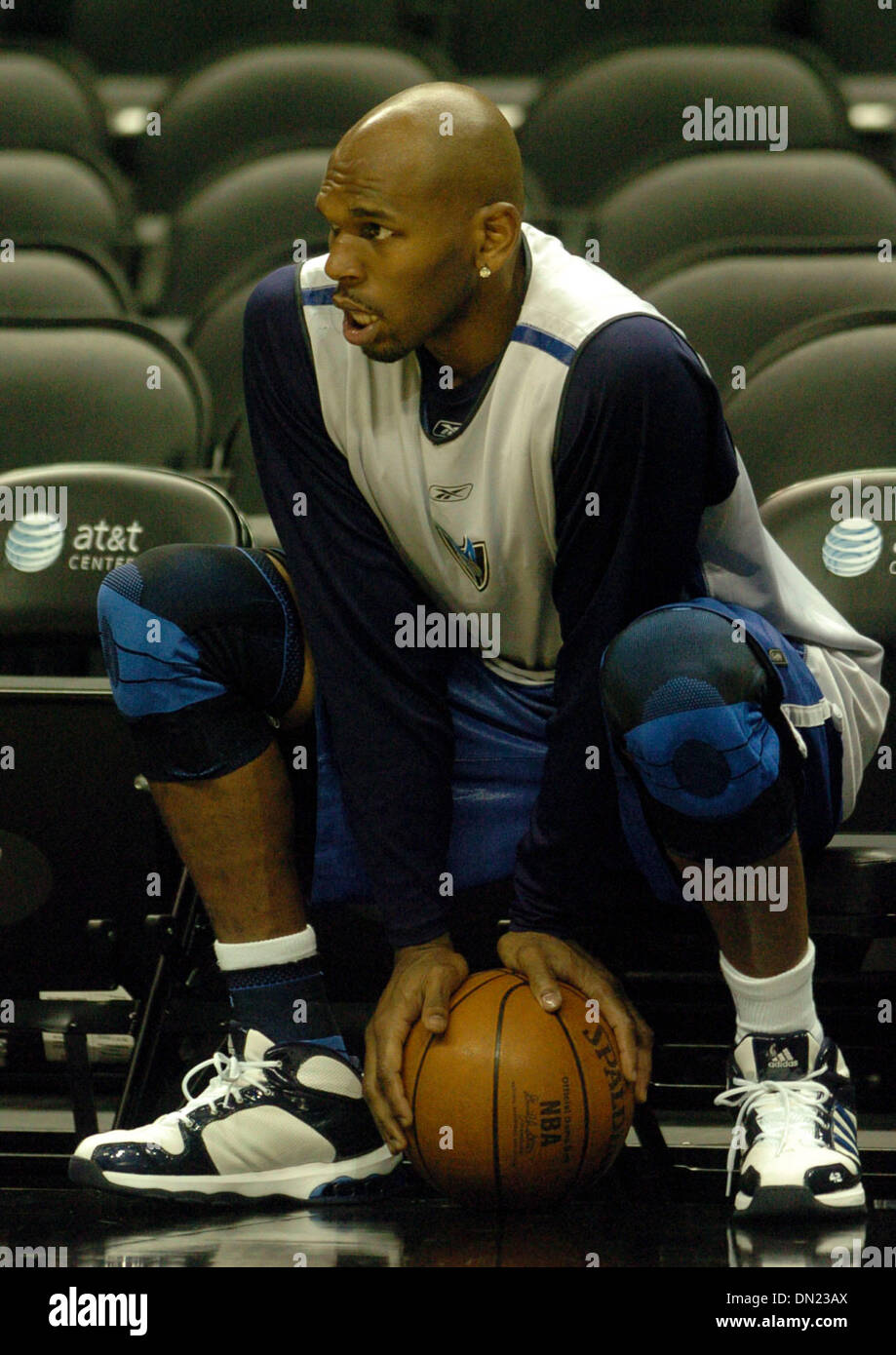 May 06, 2006; San Antonio, TX, USA; Jerry Stackhouse takes a breather ...