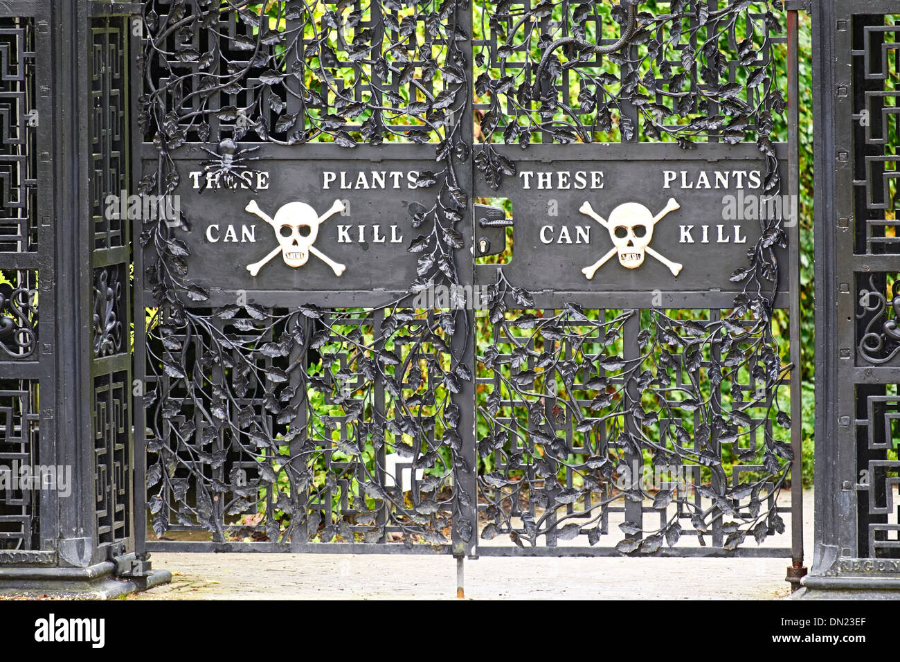 Poison garden at Alnwick Garden, Northumberland, England, UK Stock ...