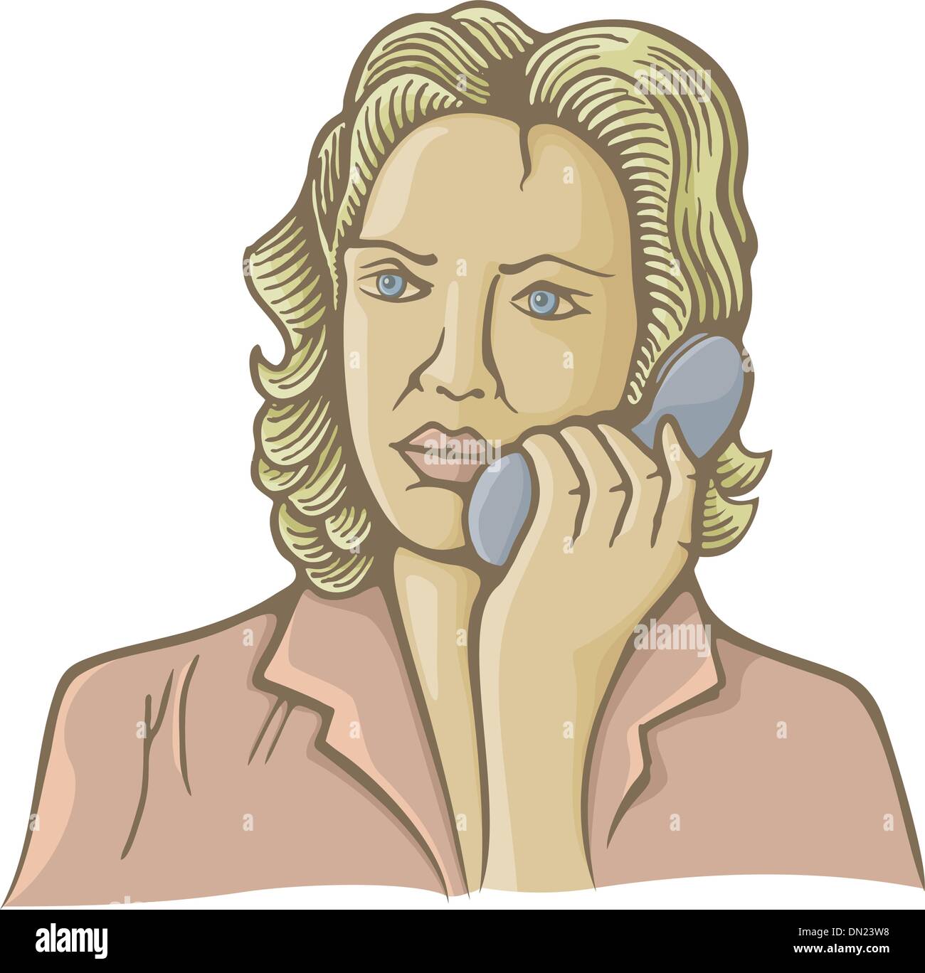 Phone listening Stock Vector Images - Alamy