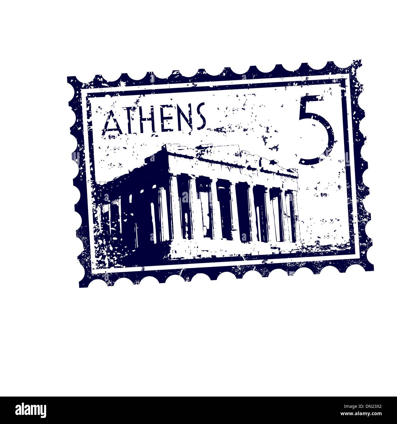 Vector illustration of stamp or postmark style grunge Stock Vector ...