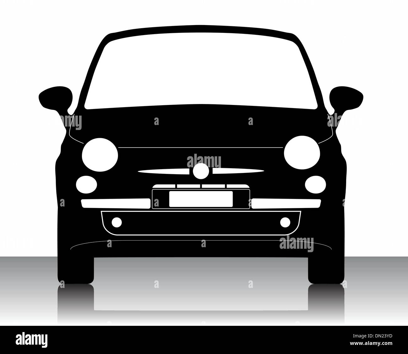 Car silhouette illustration hi-res stock photography and images - Alamy