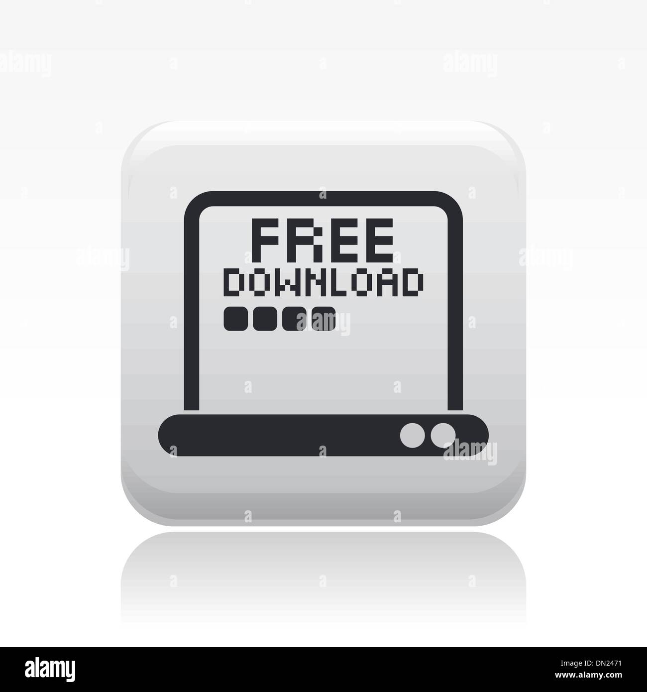 Vector illustration of single free download icon Stock Vector Image ...