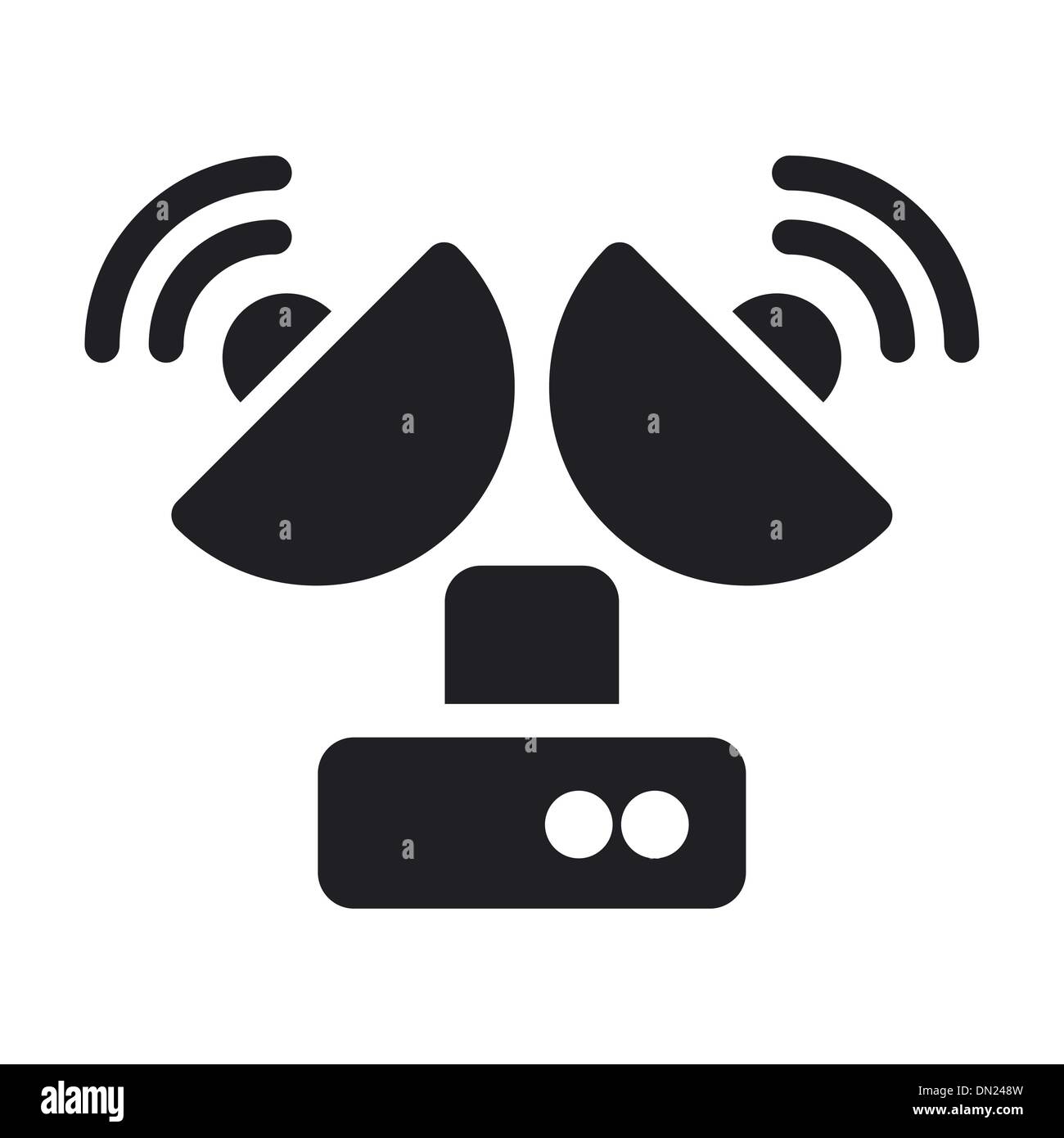 Vector illustration of isolated antenna icon Stock Vector Image & Art ...