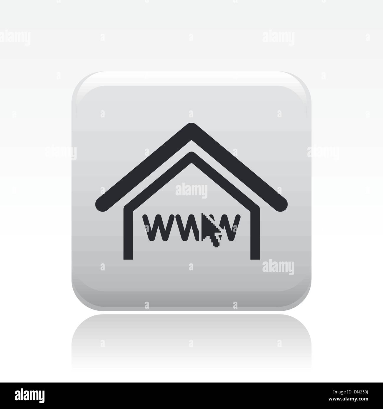 Vector illustration of modern single icon depicting a web connection at ...