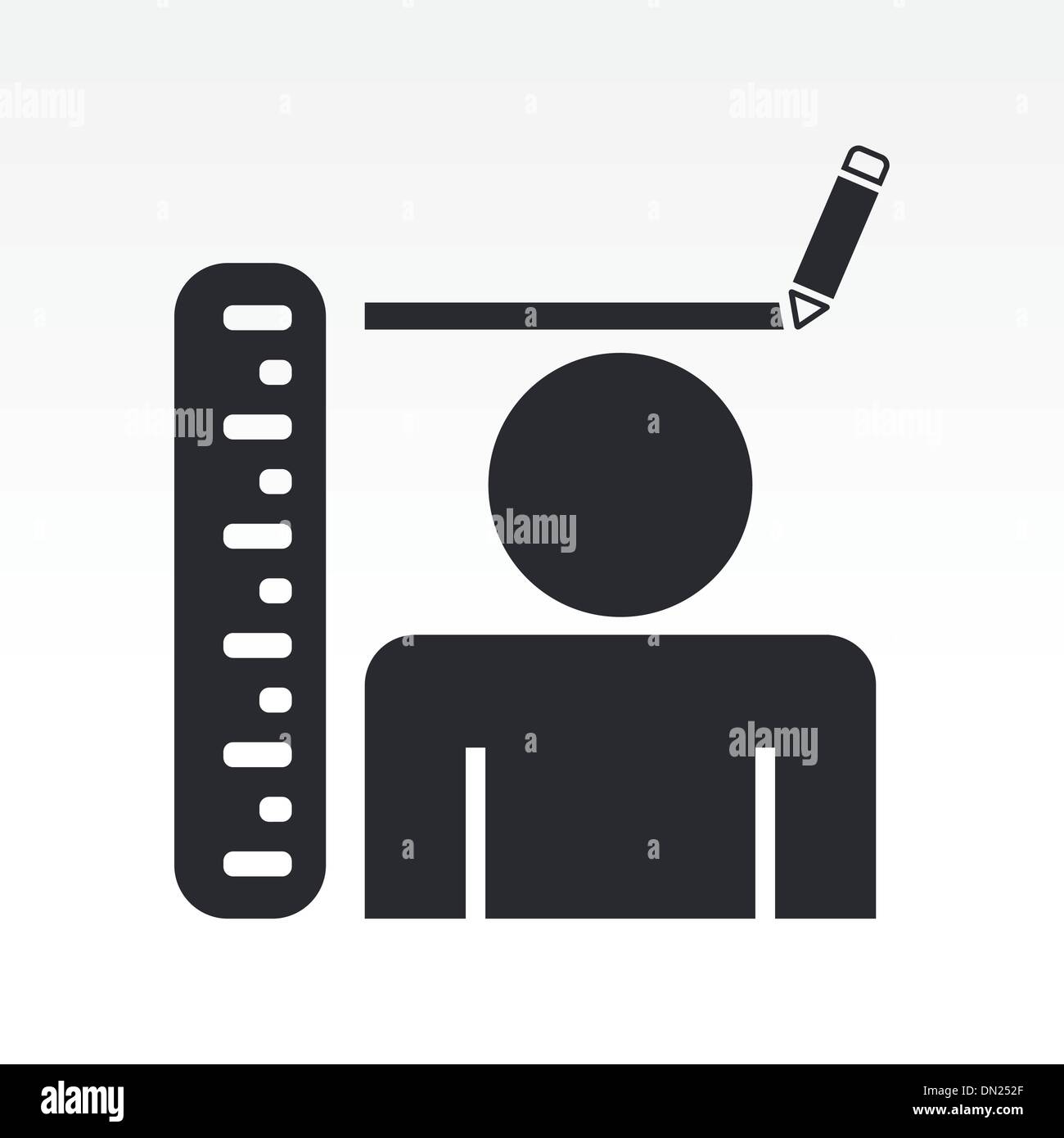 Vector illustration of stature measure concept Stock Vector Image & Art ...