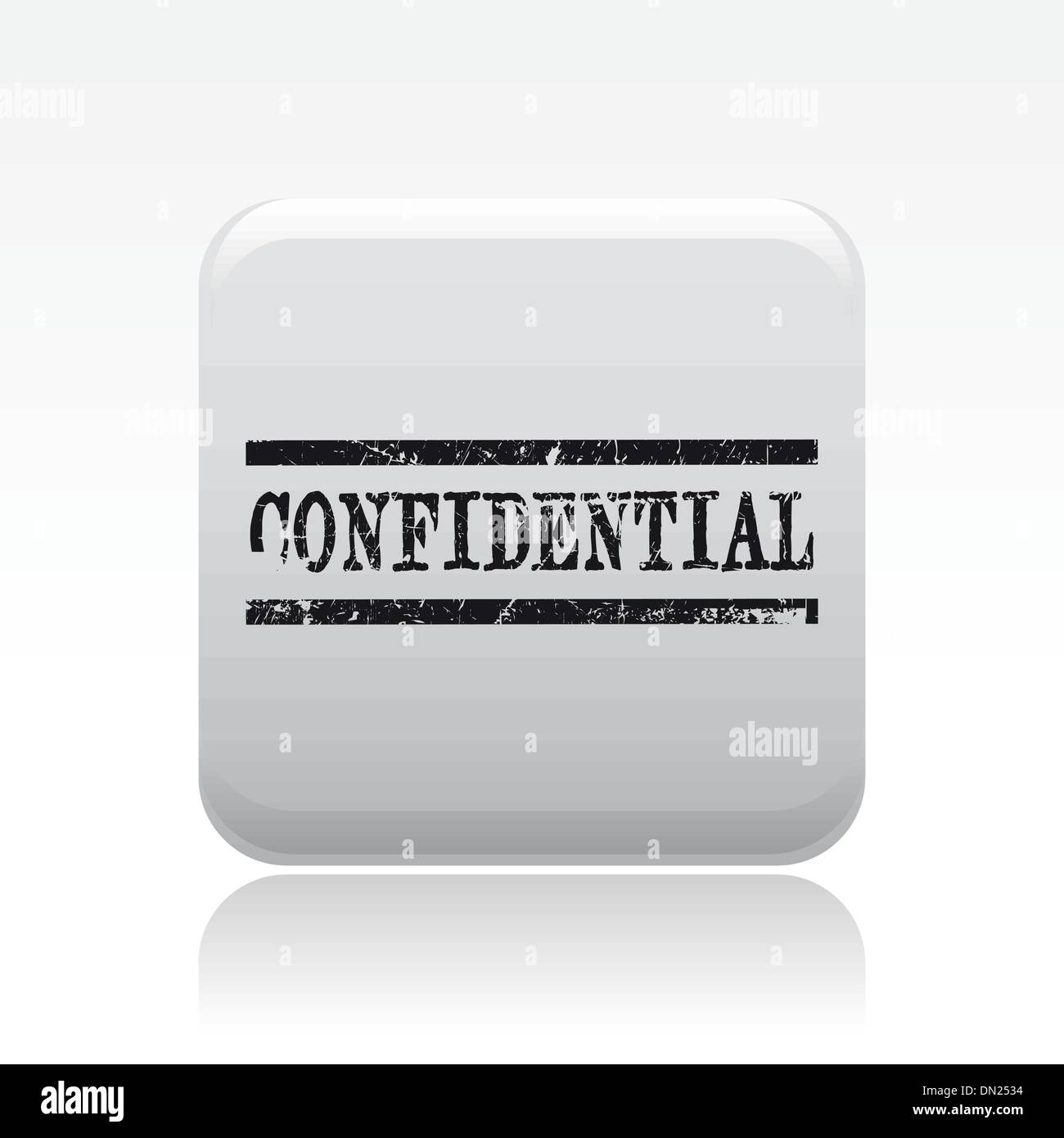 Vector illustration of "confidential" stamp icon Stock Vector Image ...