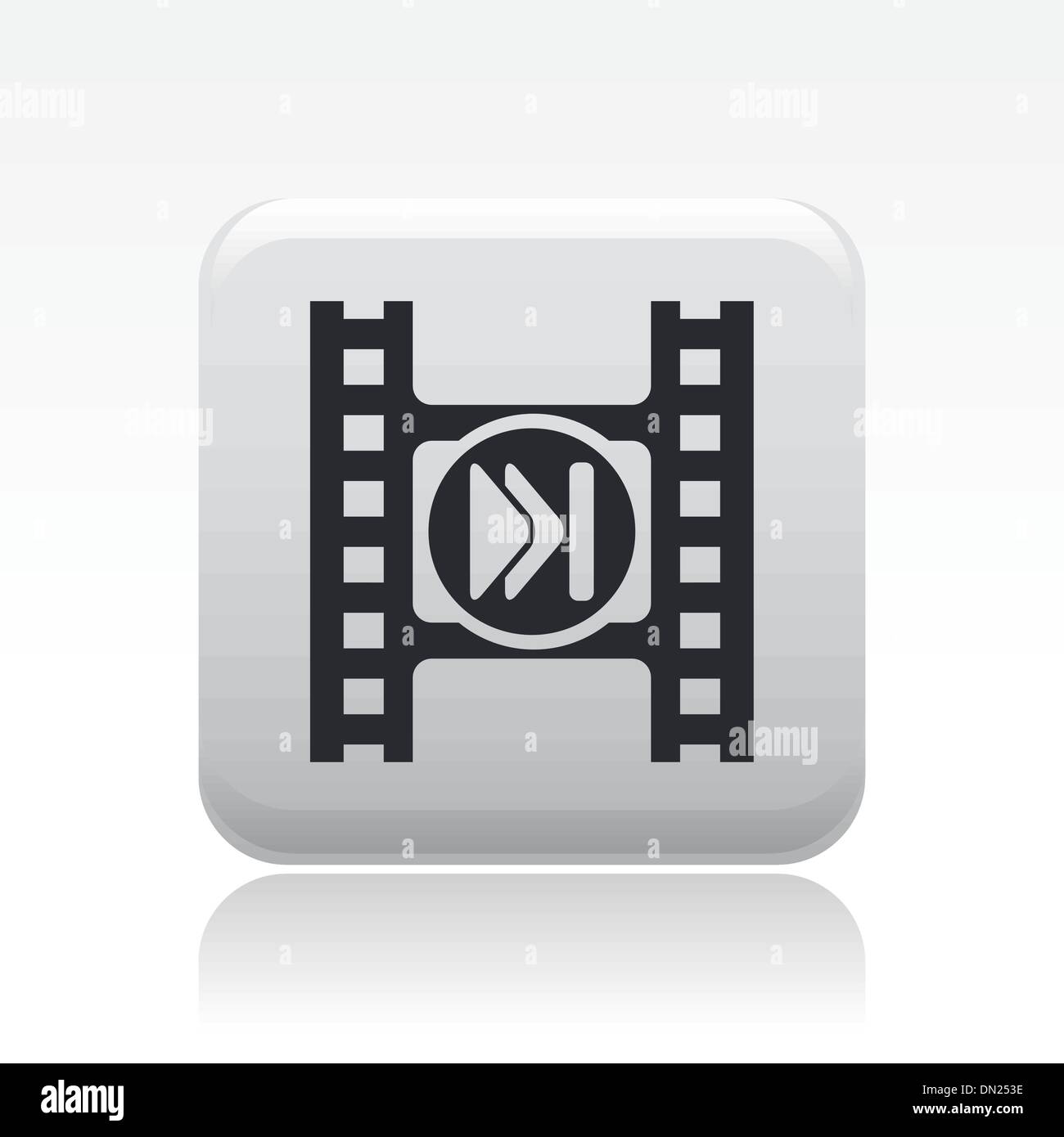 Vector illustration of video skip button Stock Vector Image & Art - Alamy