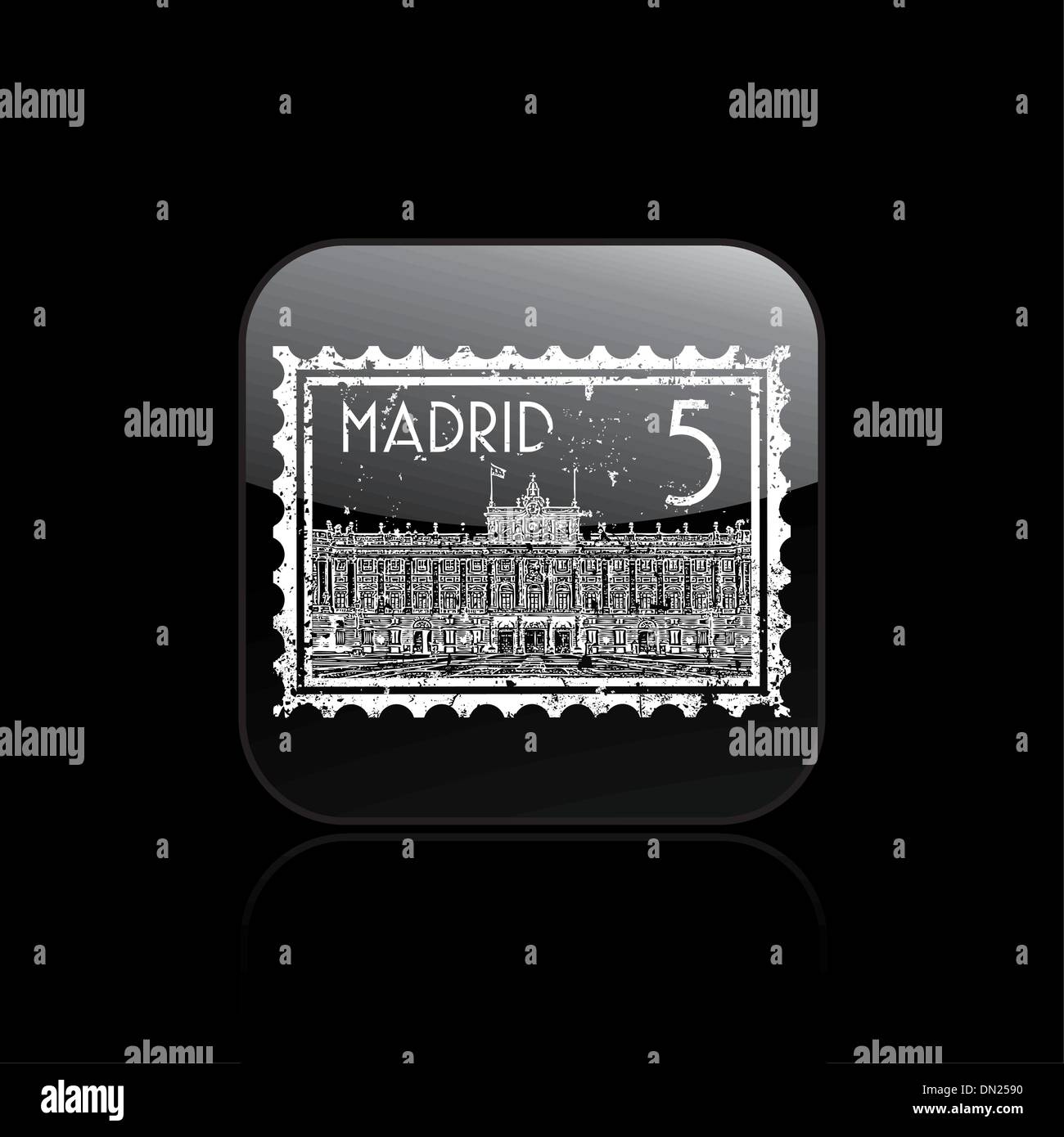 Vector illustration of isolated Madrid icon Stock Vector Image & Art ...