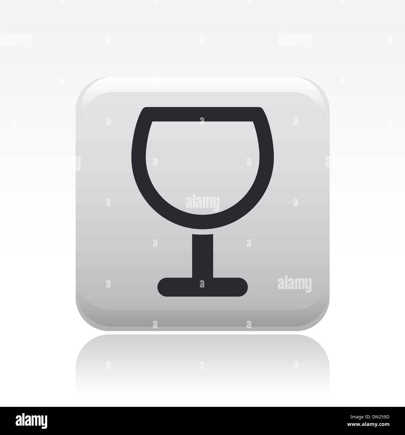 Vector illustration of isolated glass icon Stock Vector Image & Art - Alamy