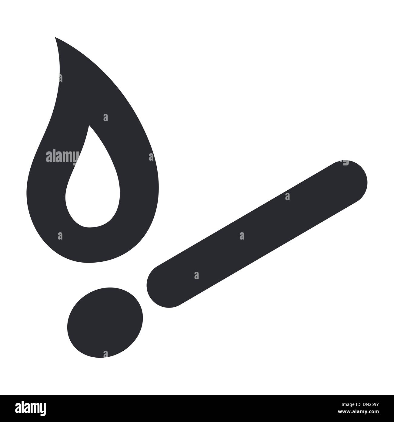 Vector illustration of isolated matchstick icon Stock Vector Image ...