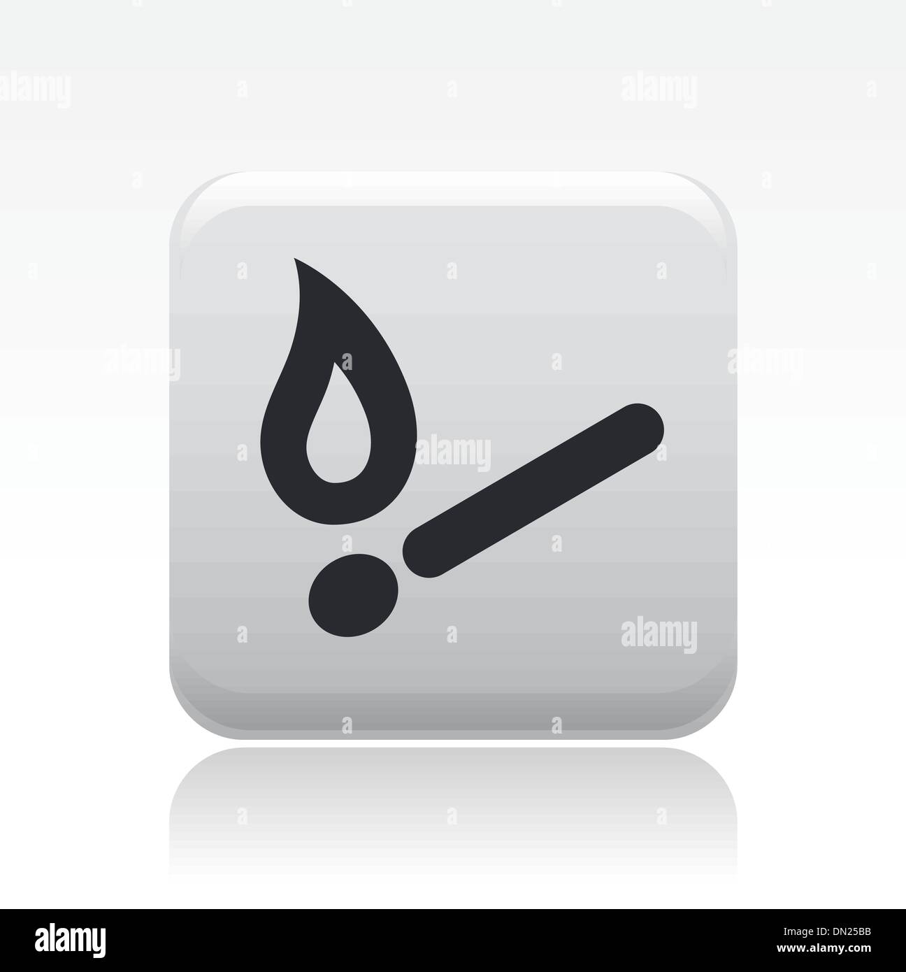 Vector illustration of single matchstick icon Stock Vector Image & Art ...