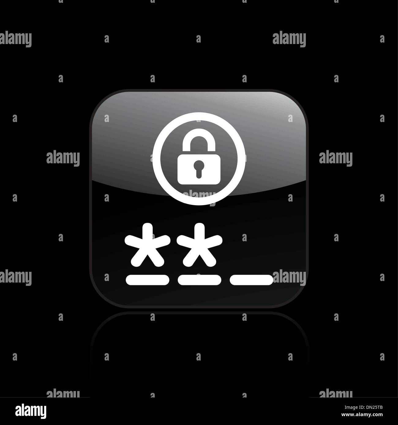 Account password Stock Vector Images - Alamy