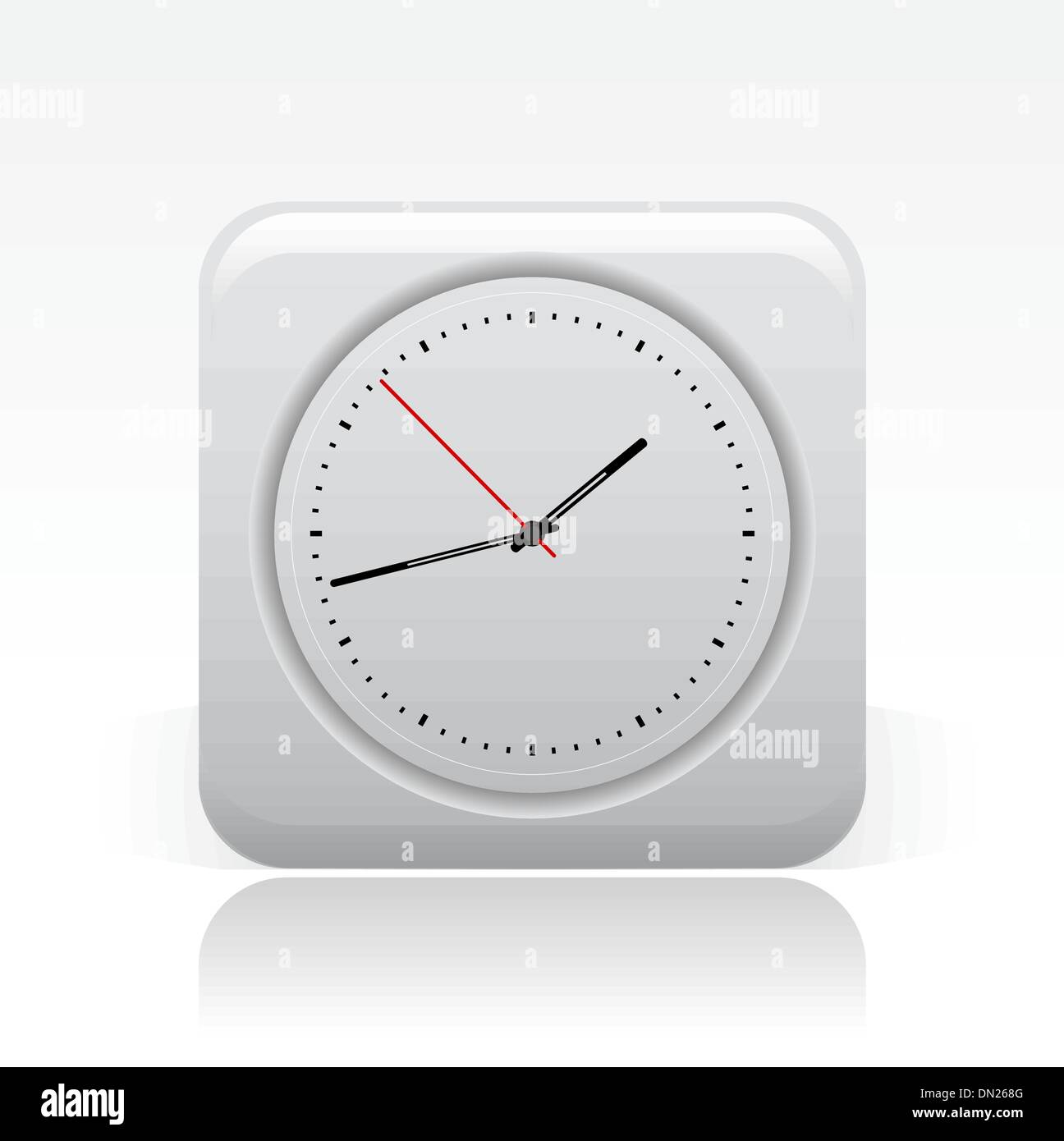 Vector illustration of single clock icon Stock Vector Image & Art - Alamy