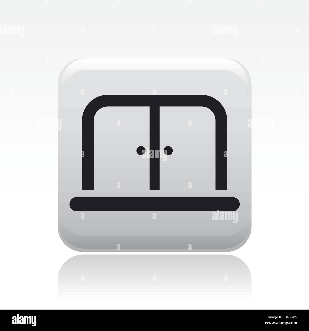 Vector illustration of single doors icon Stock Vector Image & Art - Alamy