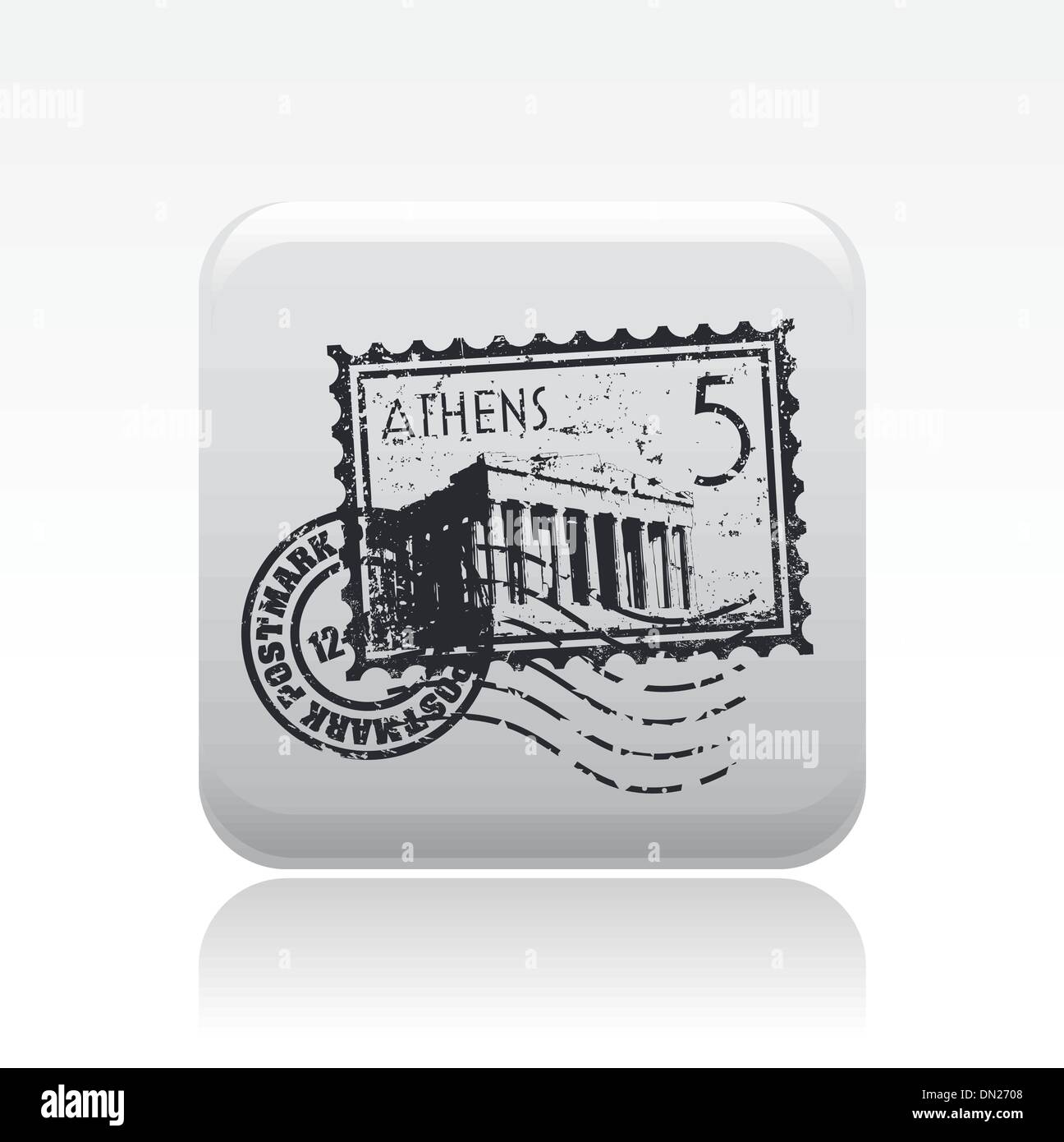 Vector illustration of single athens icon Stock Vector Image & Art - Alamy