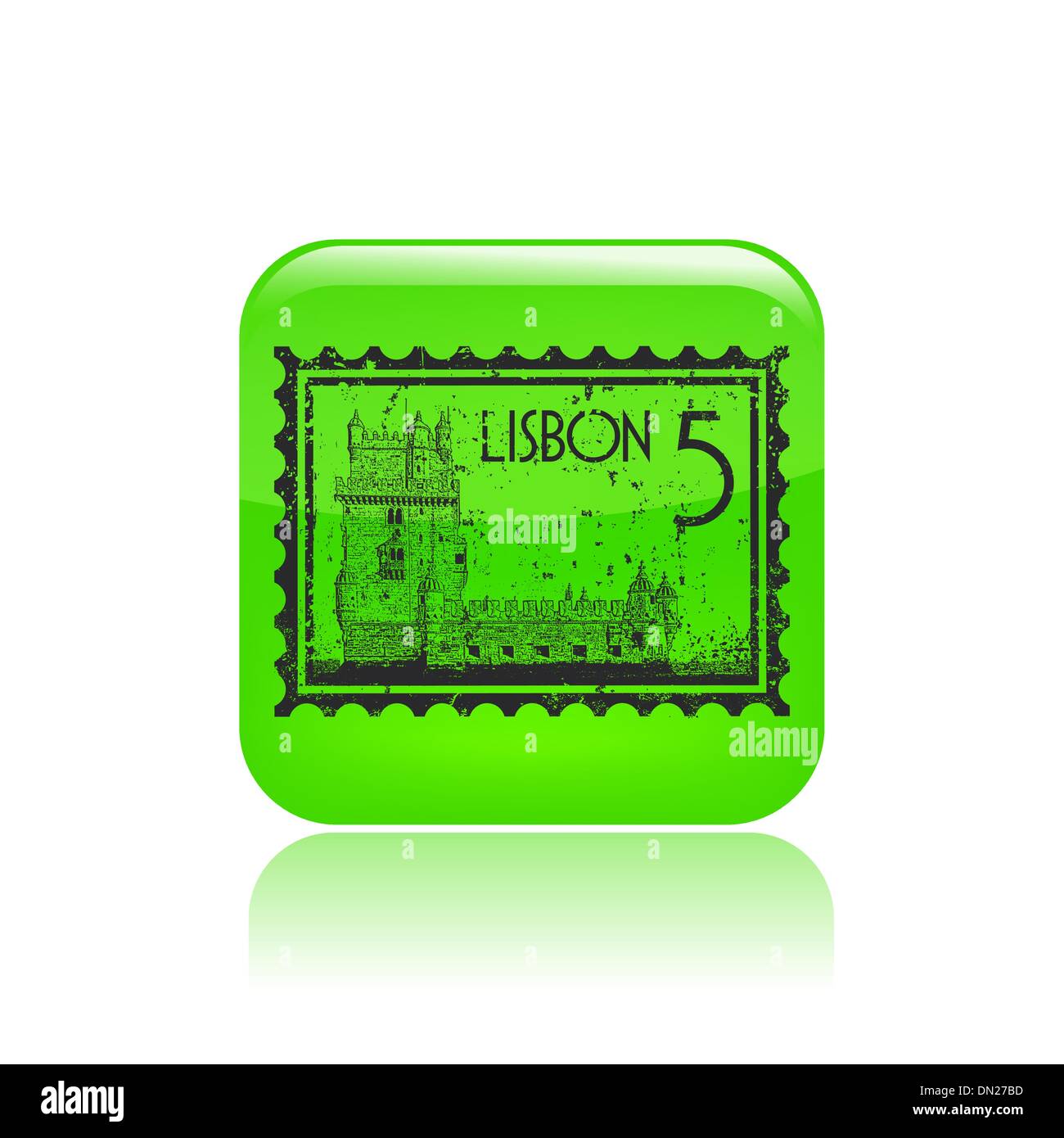 Vector illustration of single Lisbon icon Stock Vector Image & Art - Alamy