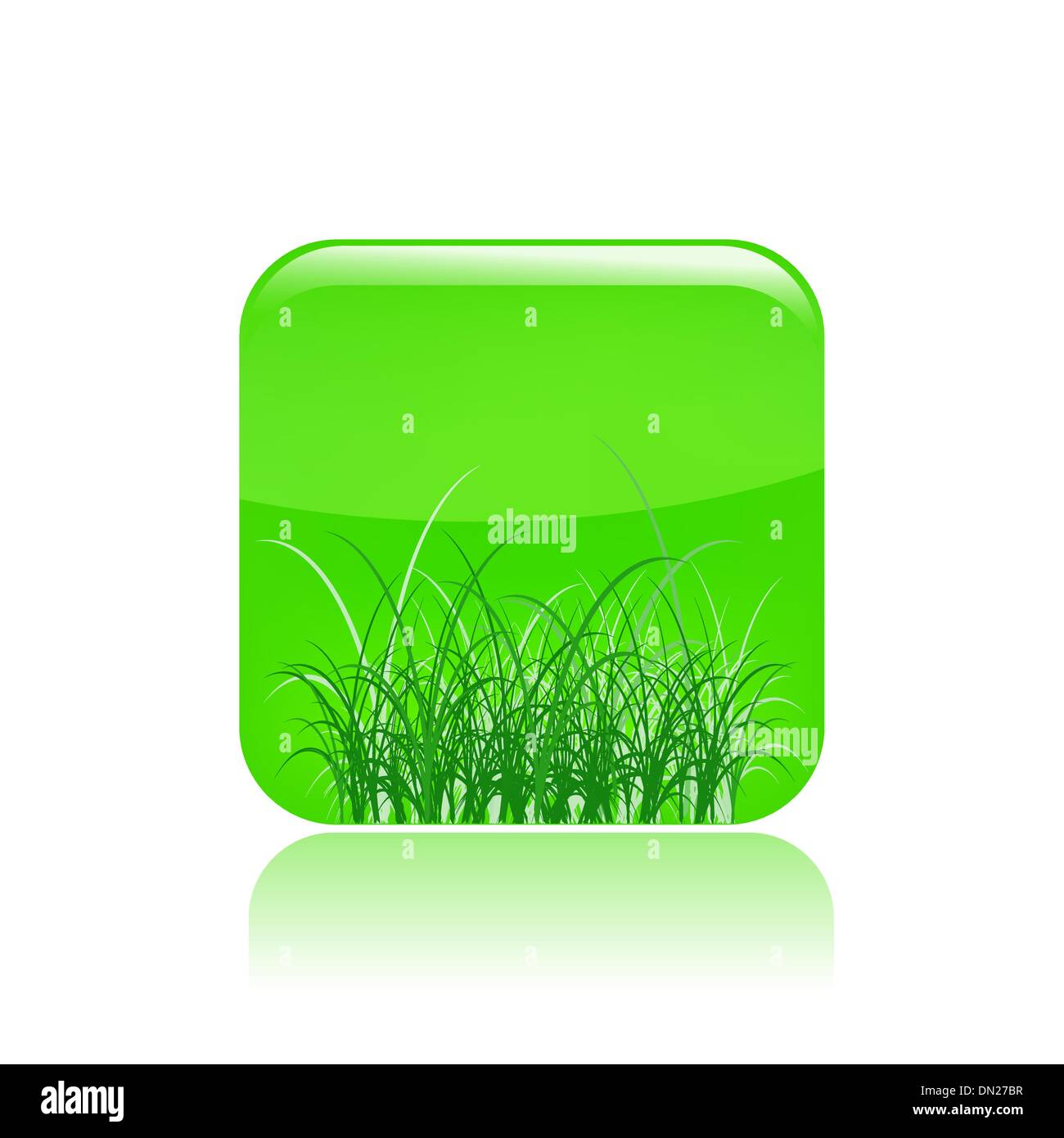 Vector illustration of single grass icon Stock Vector Image & Art - Alamy