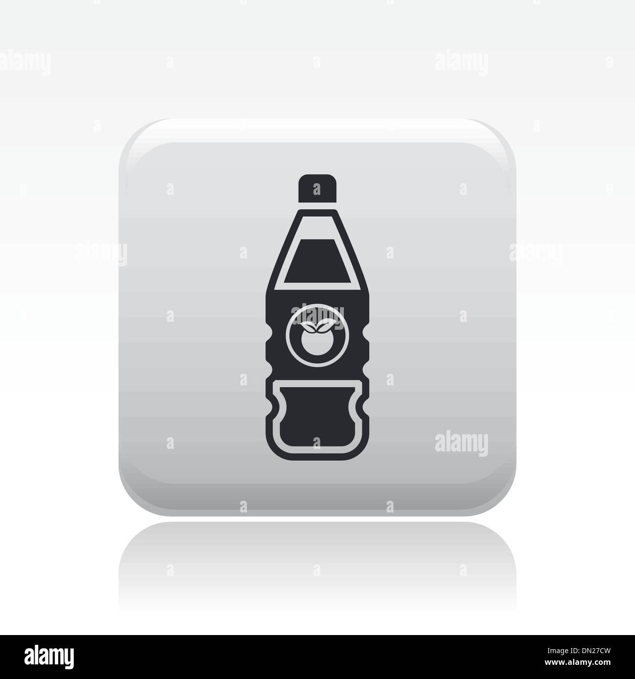 Vector illustration of single juice bottle icon Stock Vector Image ...