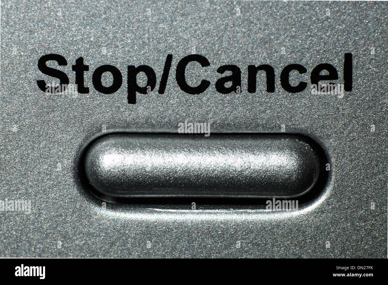 Close up of a stop button Stock Photo - Alamy