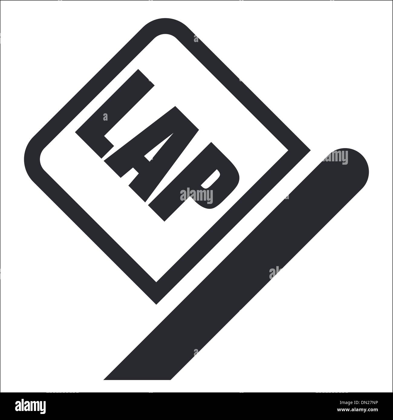 Vector illustration of single isolated lap flag icon Stock Vector Image ...