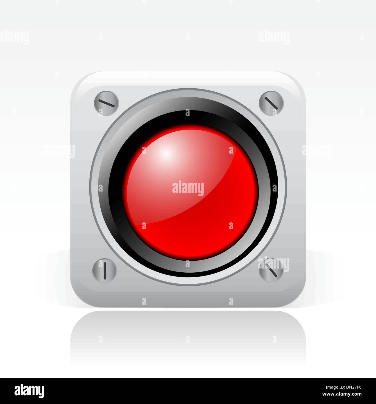 Vector illustration of single red signal icon Stock Vector Image & Art ...