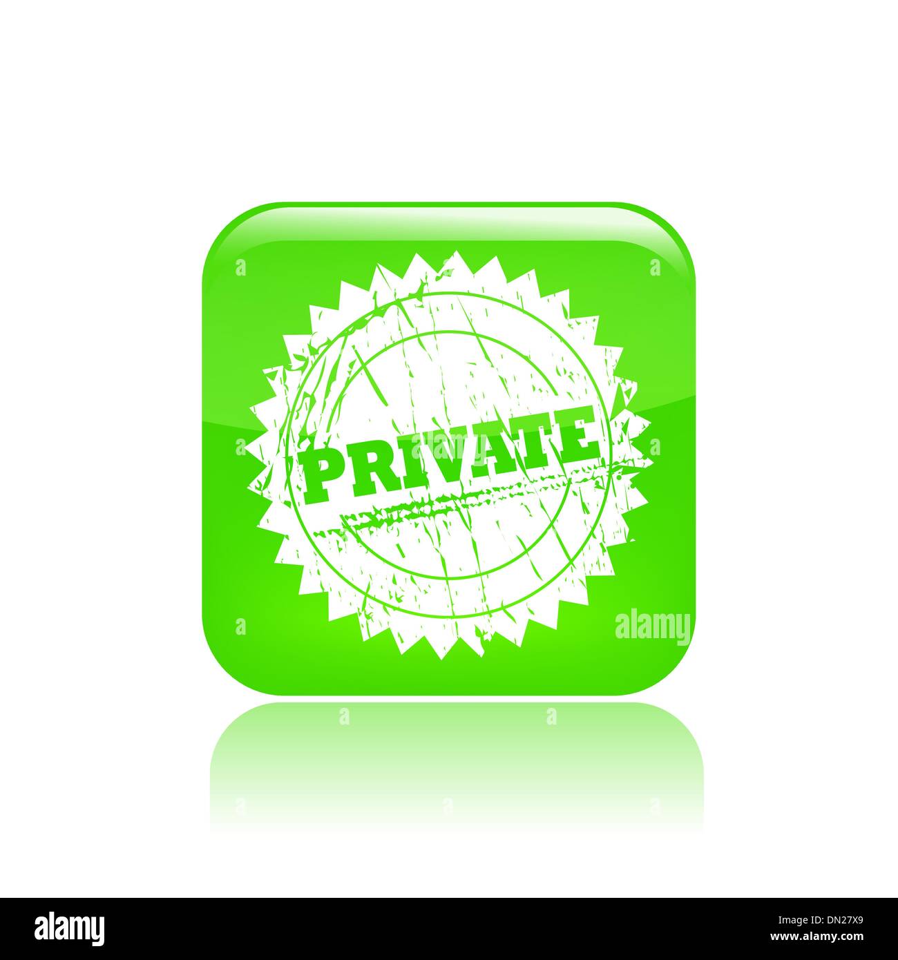 Vector illustration of single private icon Stock Vector Image & Art - Alamy