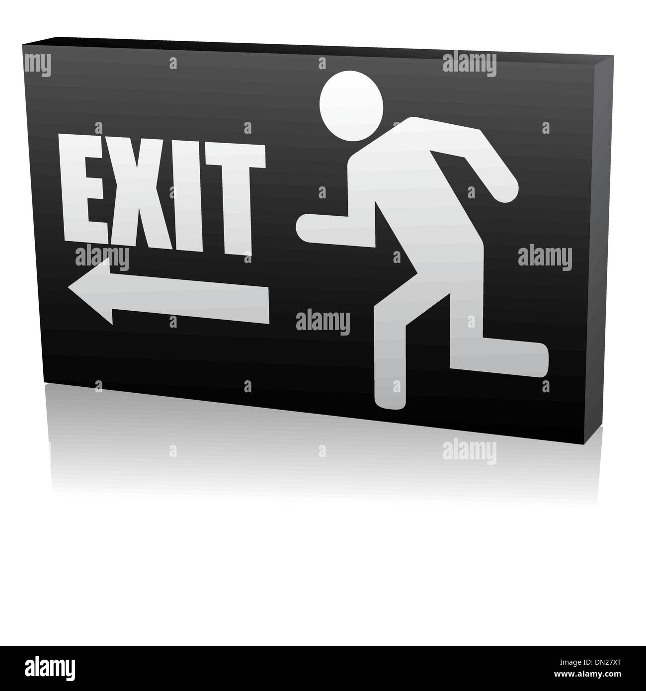 Vector illustration of single security exit icon Stock Vector Image ...