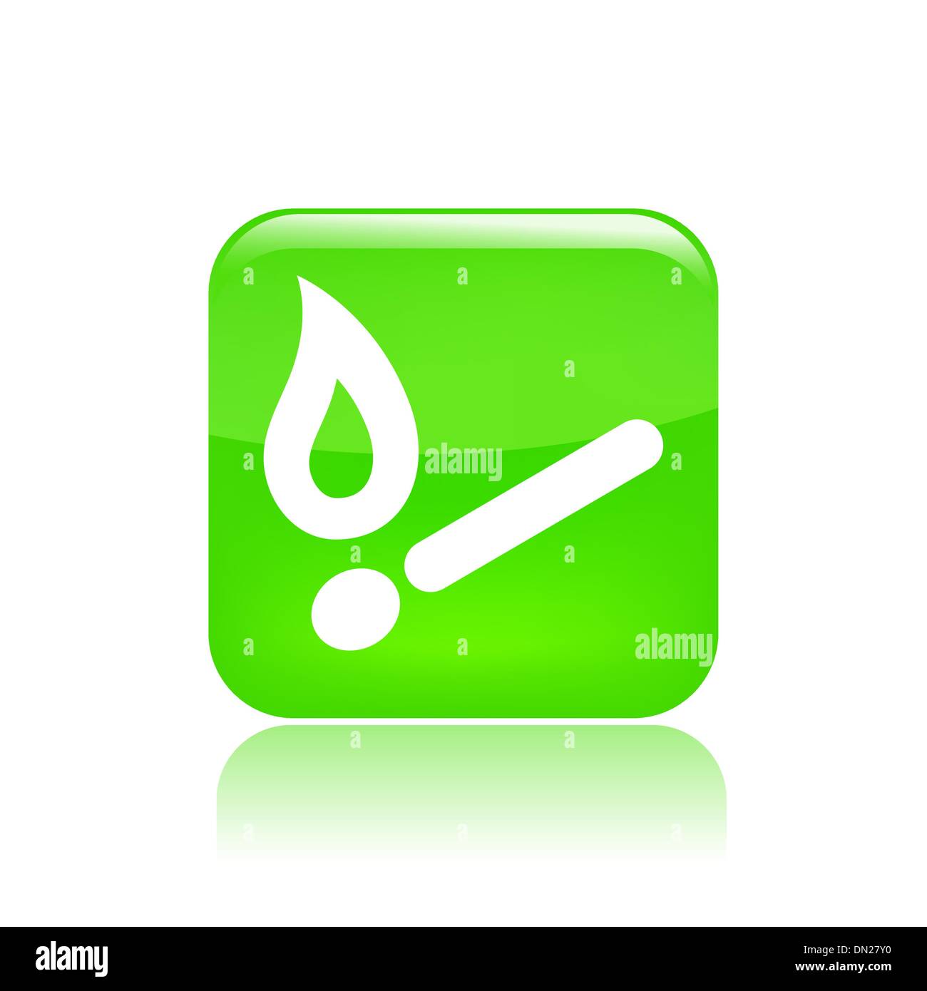 Vector illustration of single fire icon Stock Vector Image & Art - Alamy