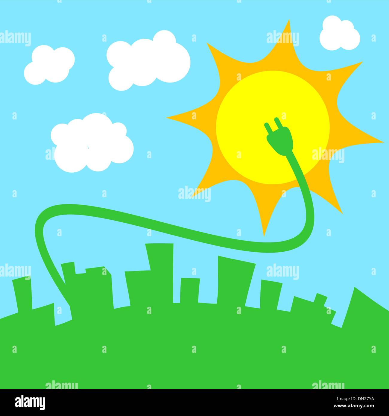 Green power concept design Stock Vector Image & Art - Alamy