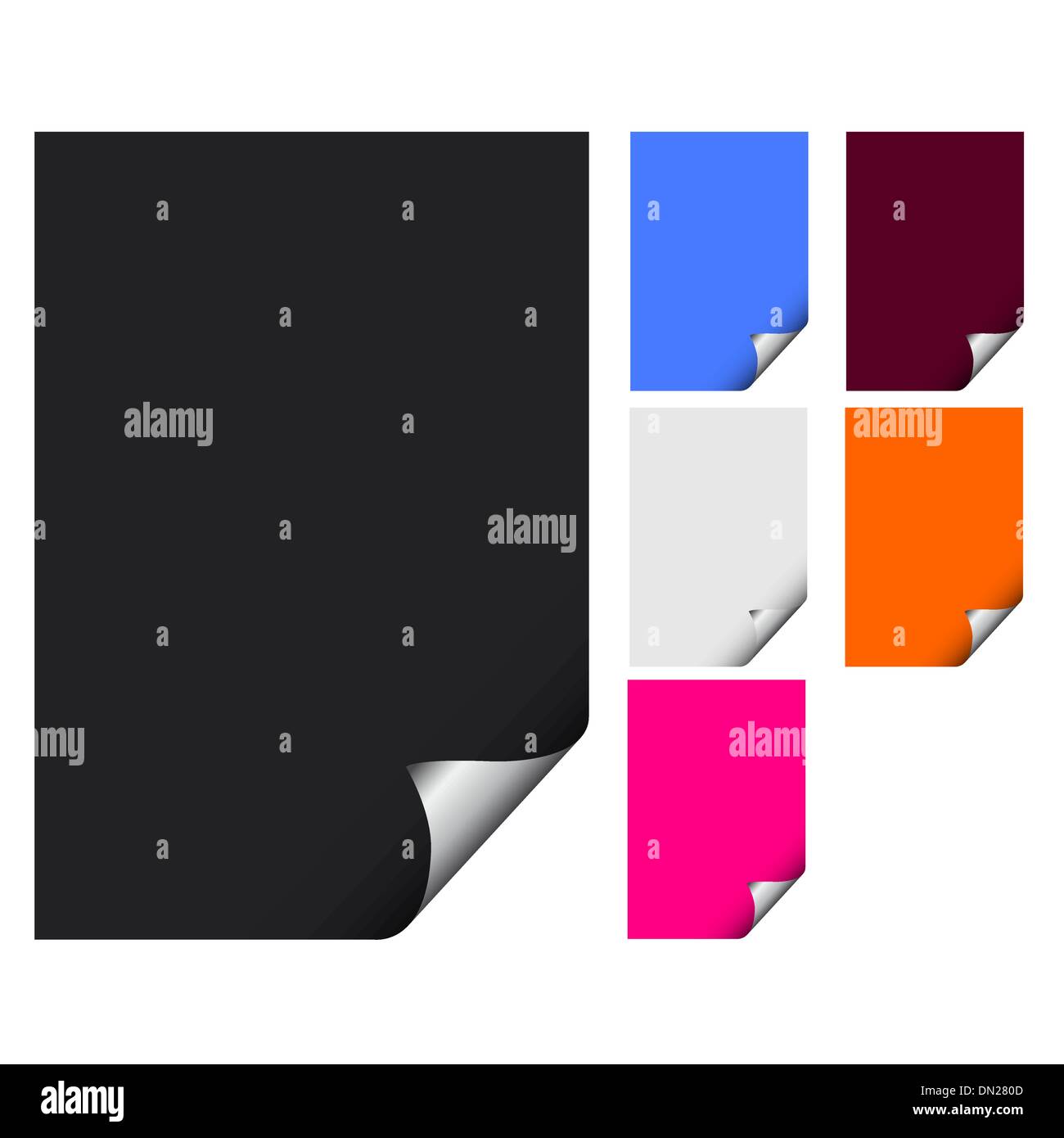 Vector illustration of single papers icon Stock Vector Image & Art - Alamy